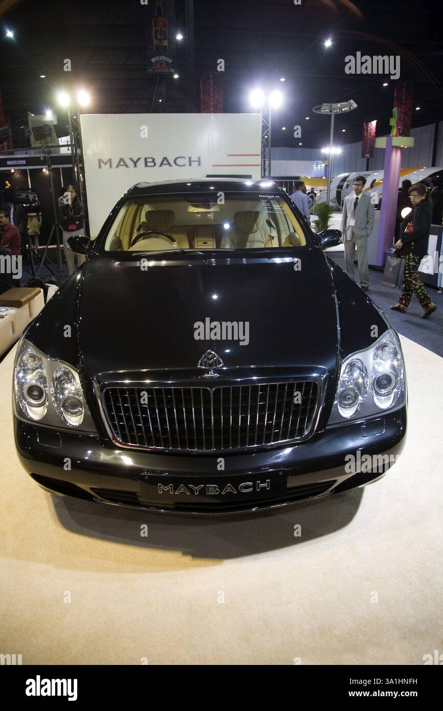 Maybach car at extravaganza at Bombay now Mumbai, Maharashtra, India ...