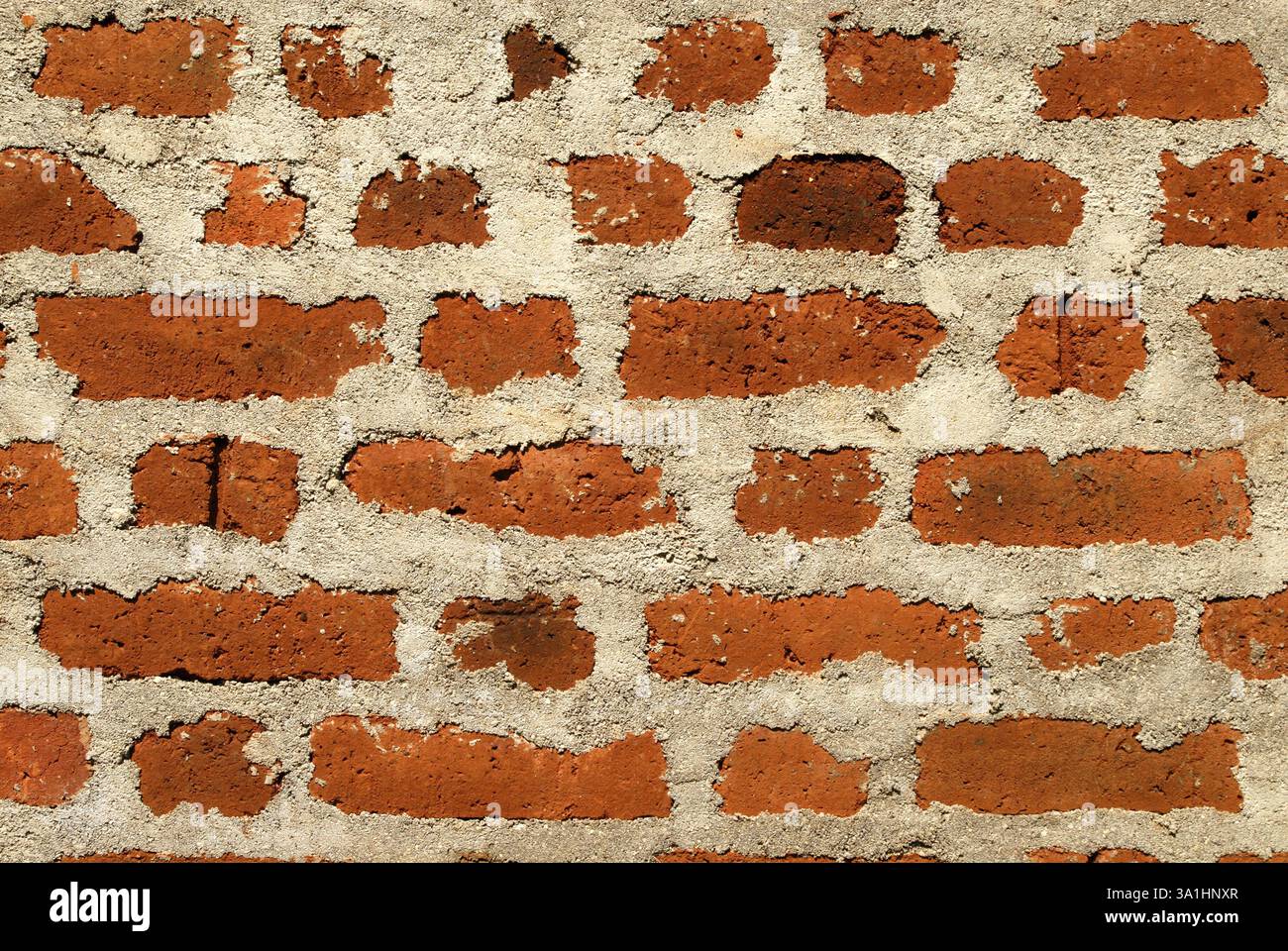 Brickwork, wall of house constructed in traditional bricks at ...