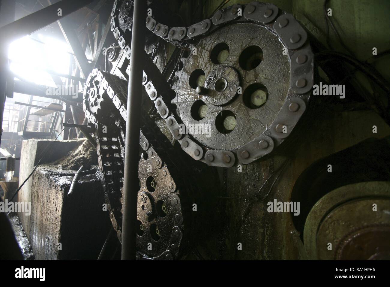 Machinery at the sugar factory in Sangli, Maharashtra, India, Asia ...