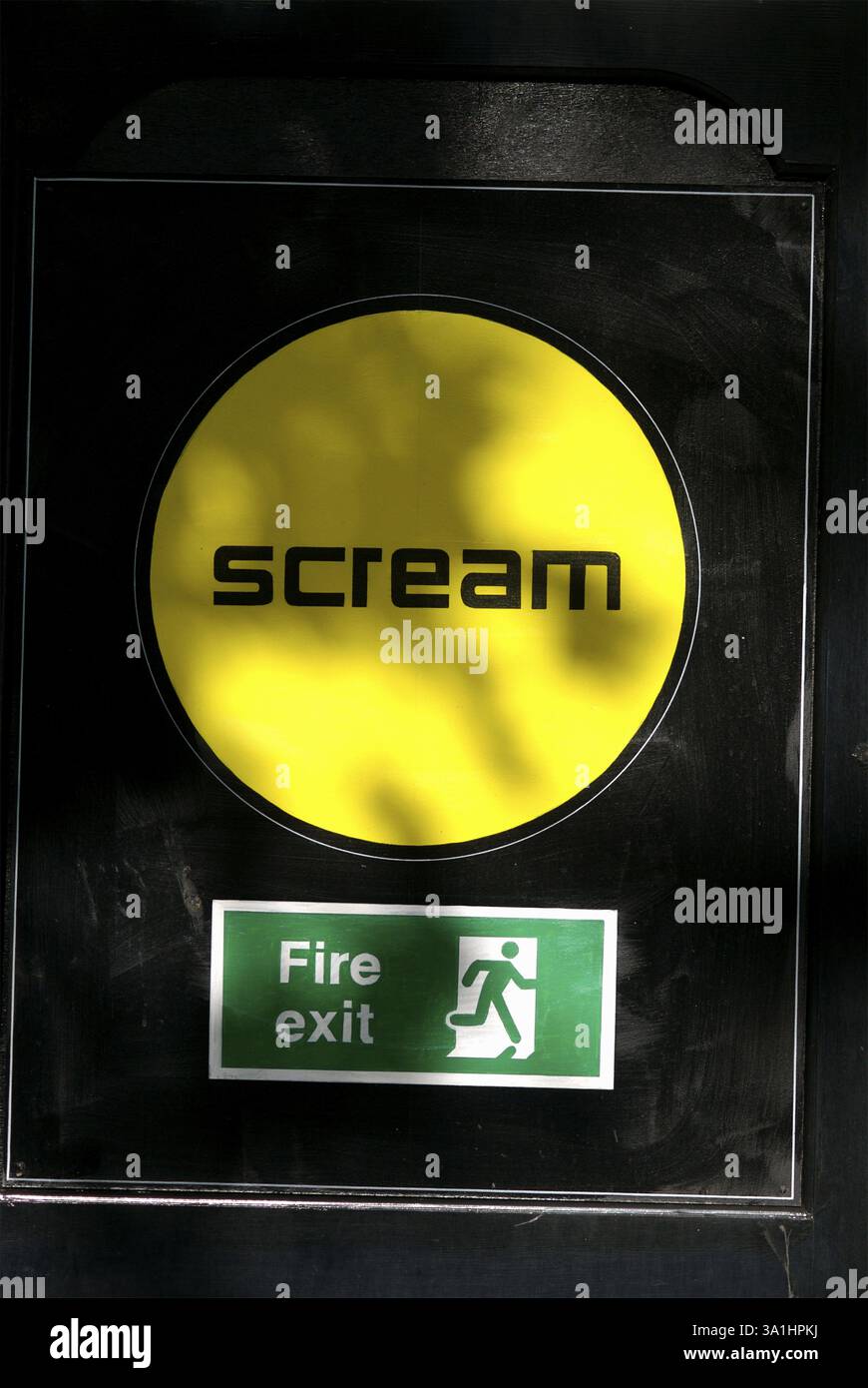 Fire Exit Of The Pub Scream at Harrow On The Hill London, U.K. United ...