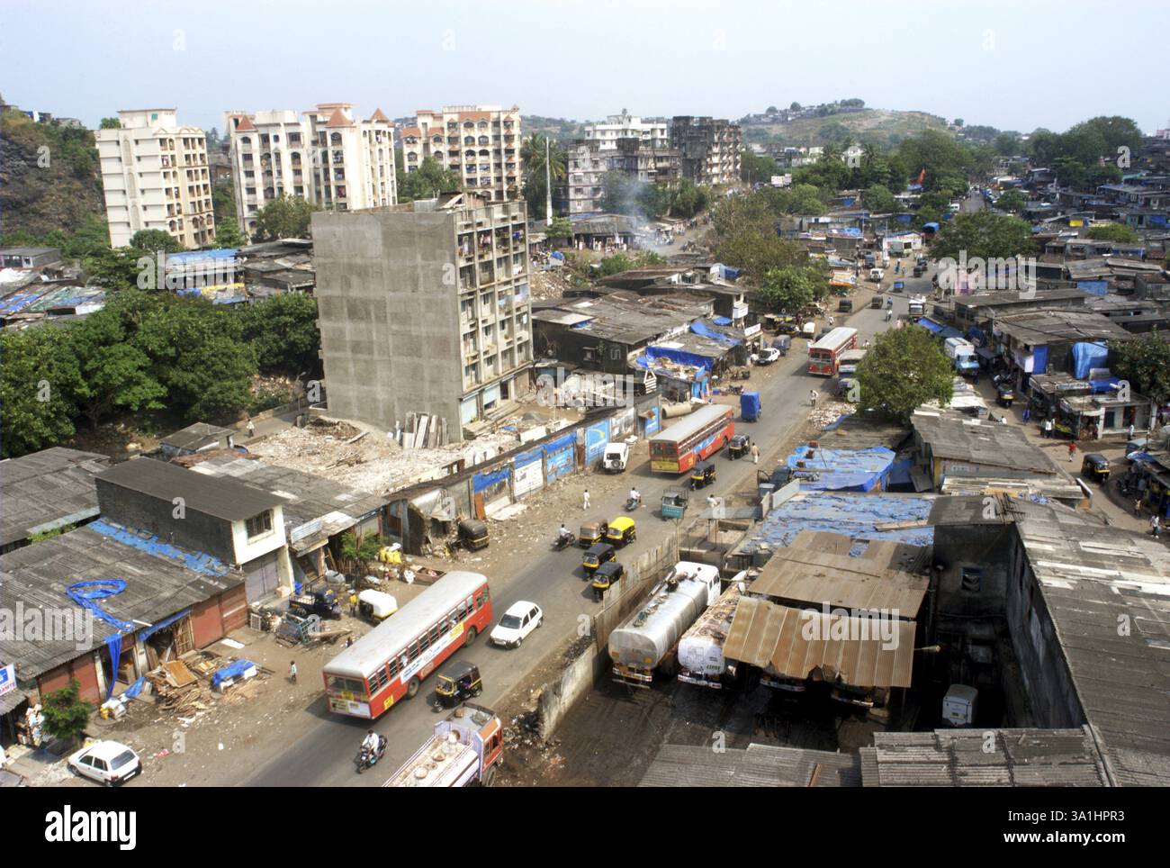 CST road near Bandra Kurla Complex towards Kurla station in central ...