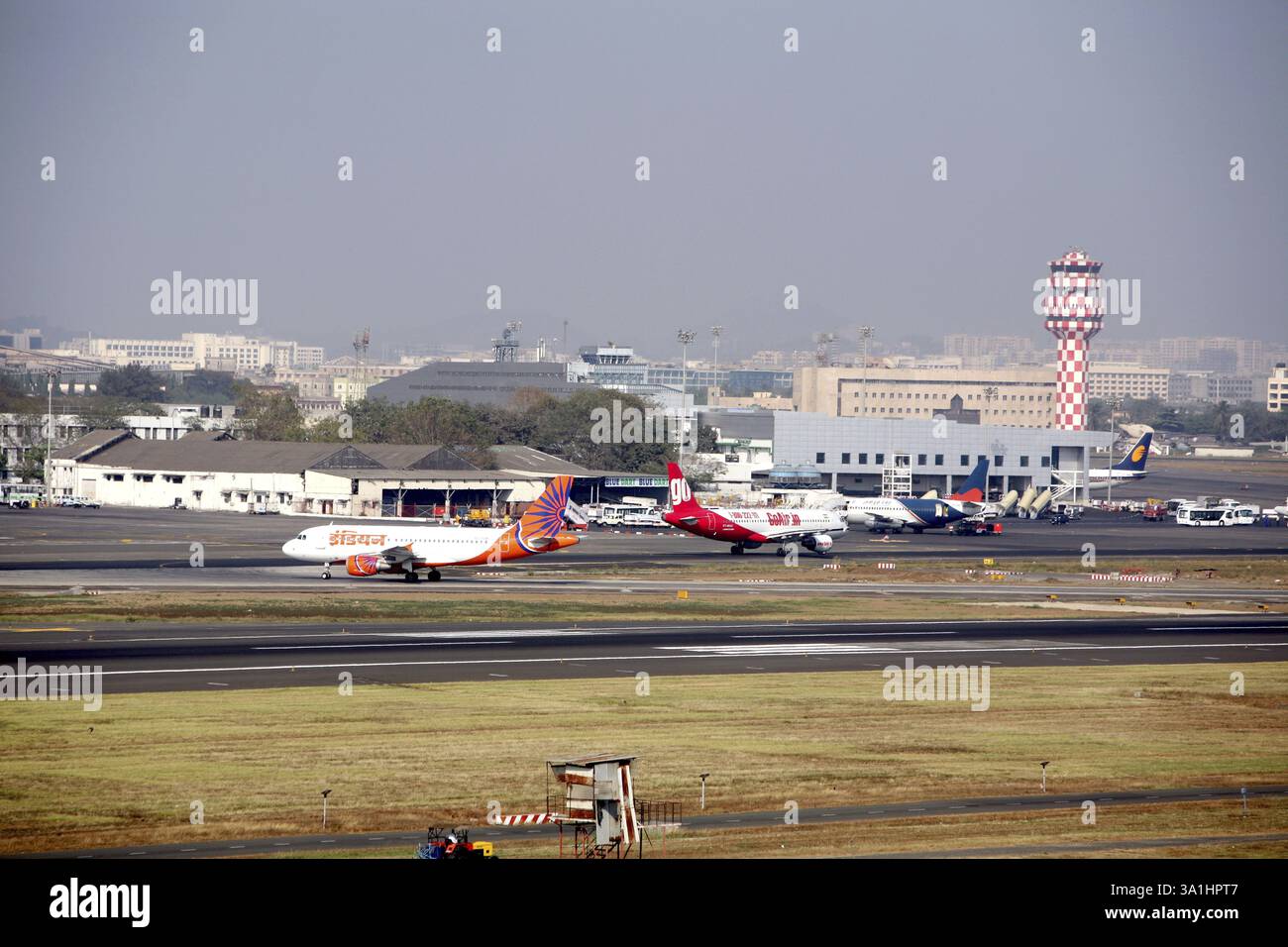 Chhatrapati Shivaji International Airport or Sahar International Airport with flights parking ...