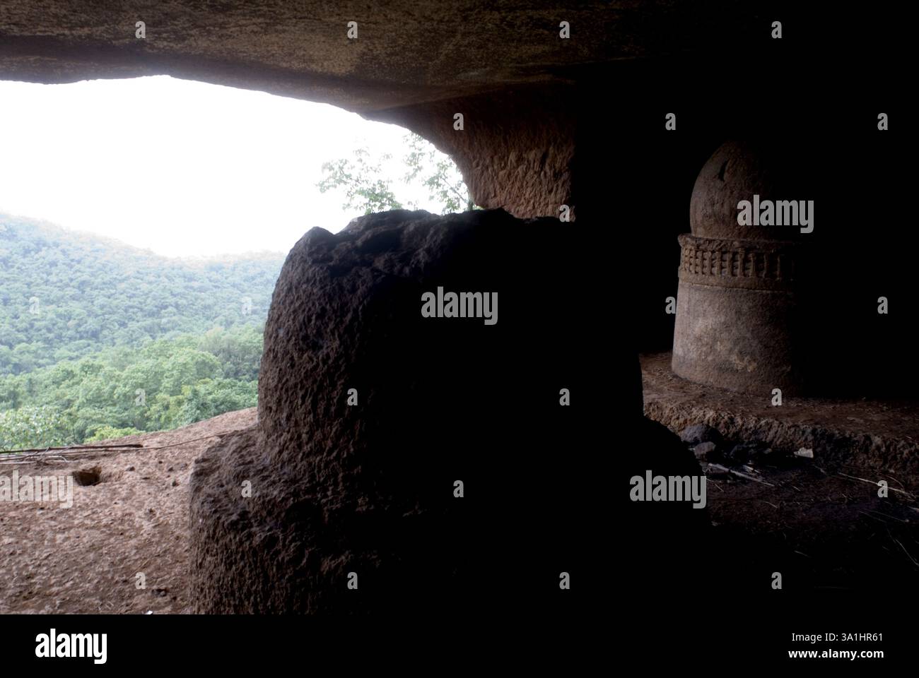 Stupa in Tanhale caves, Maharashtra, India, Asia Stock Photo - Alamy