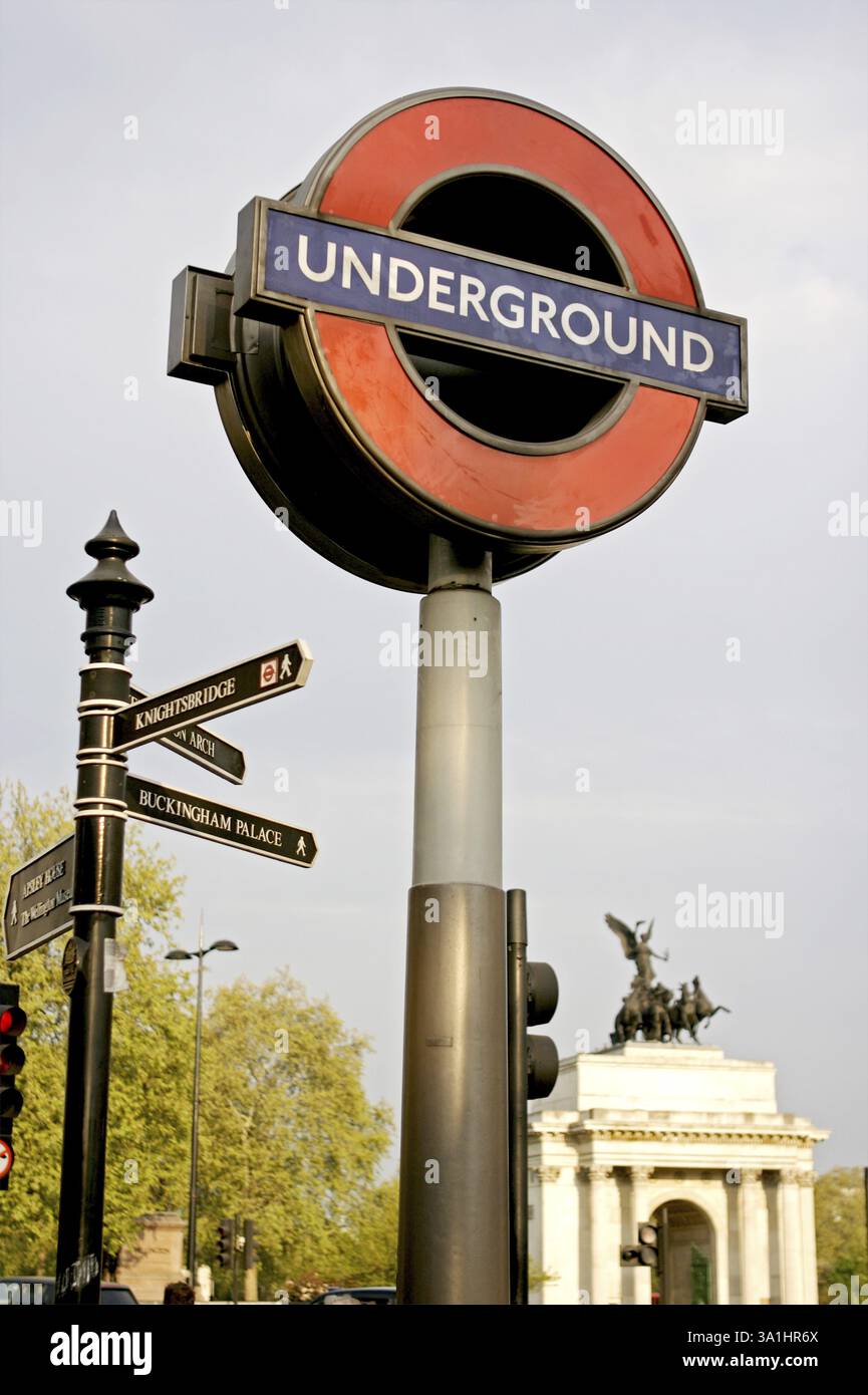 Underground tube station sign board, London, U.K. United Kingdom ...