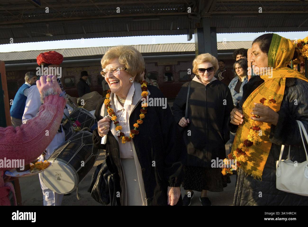 Traditional welcome on arrival of tourists of Heritage on Wheels ...