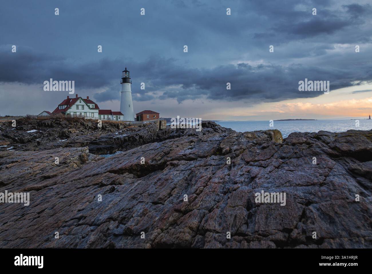 Portland lighthouse maine hi-res stock photography and images - Alamy