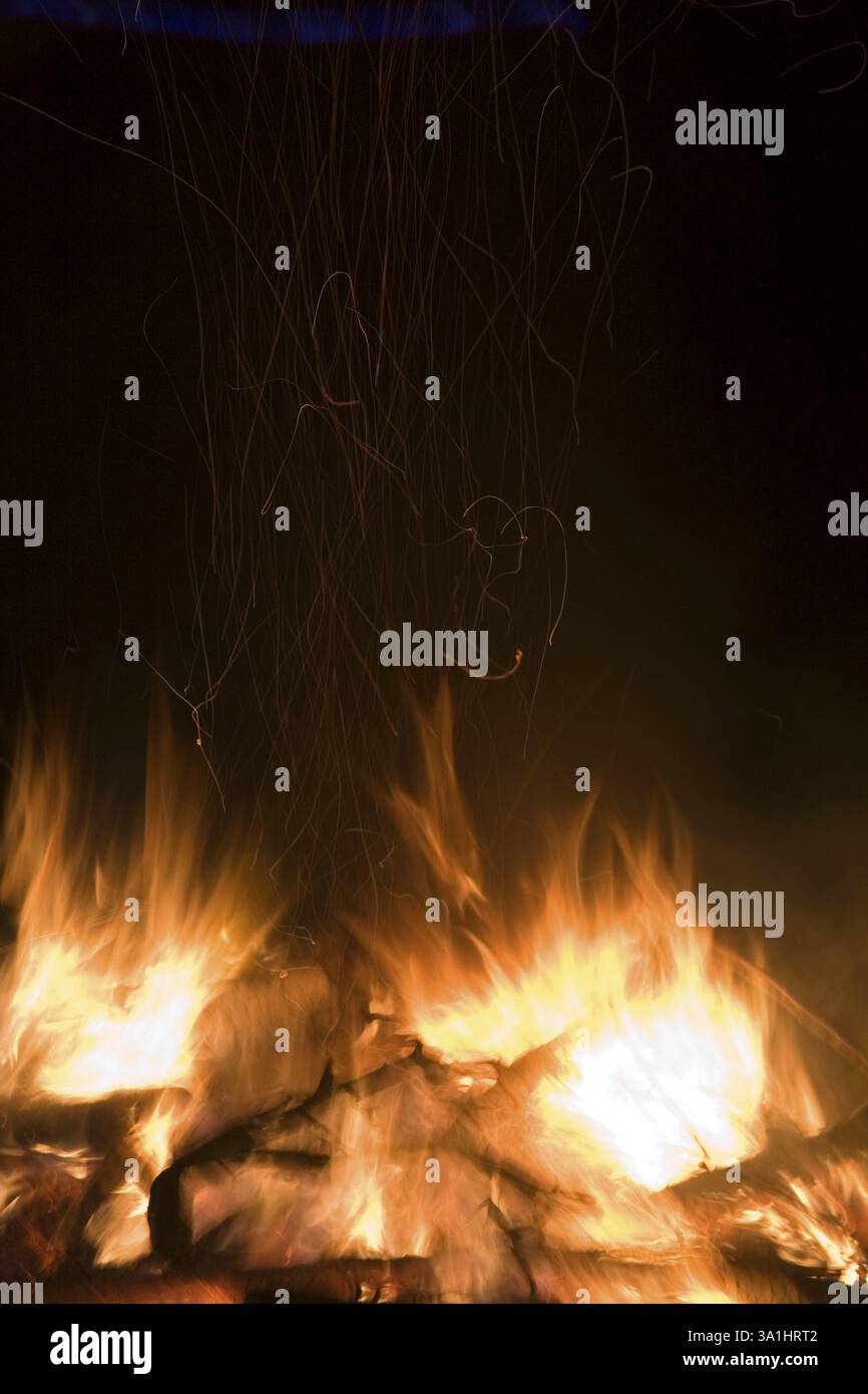 Easter Fire flame heat hot festival of fire wood burning five elements ...