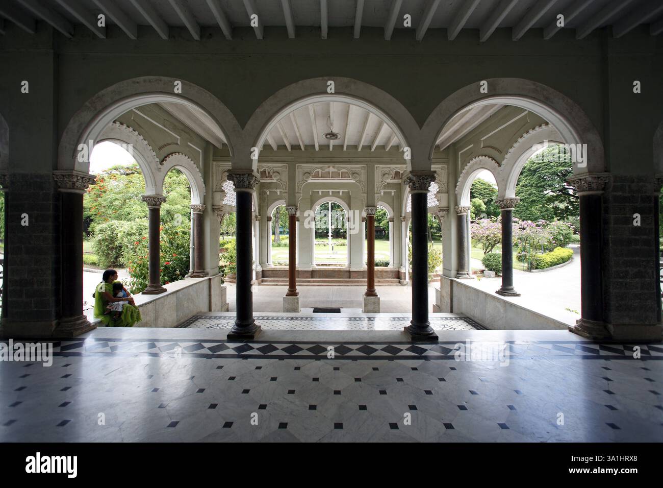 Heritage monument Aga Khan palace, Pune, Maharashtra, India, Asia Stock ...