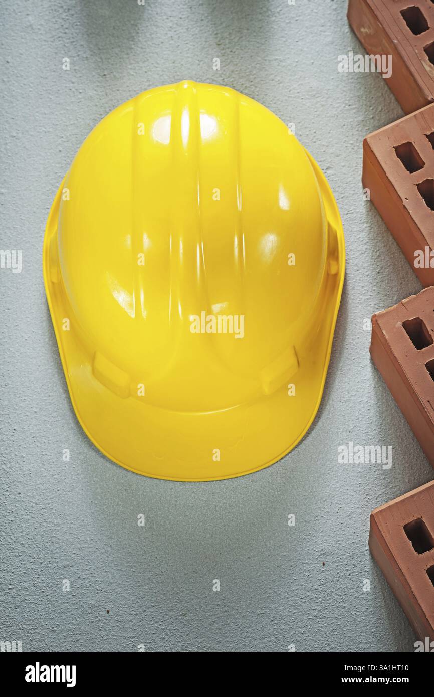 Red bricks safety cap hi-res stock photography and images - Alamy