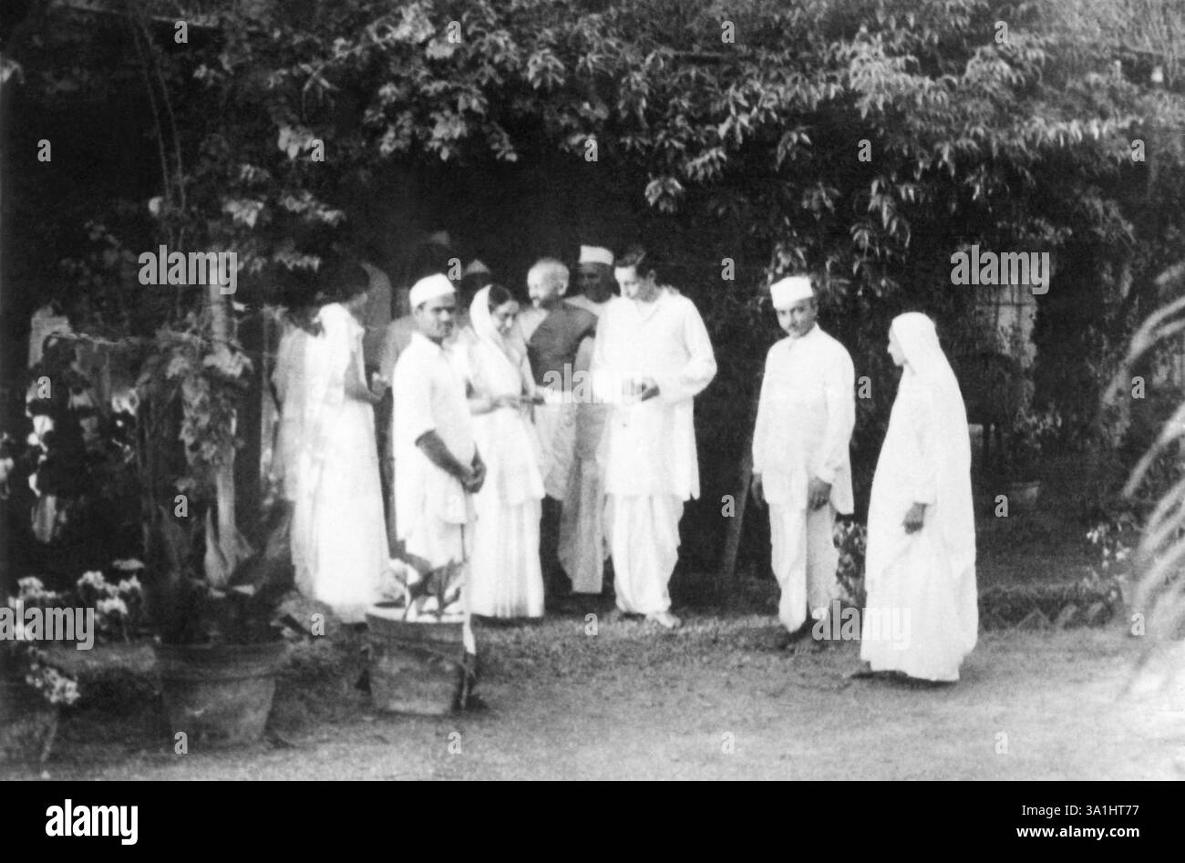 Mahatma Gandhi in the residence of his host, Sumati Morarjee at Juhu ...