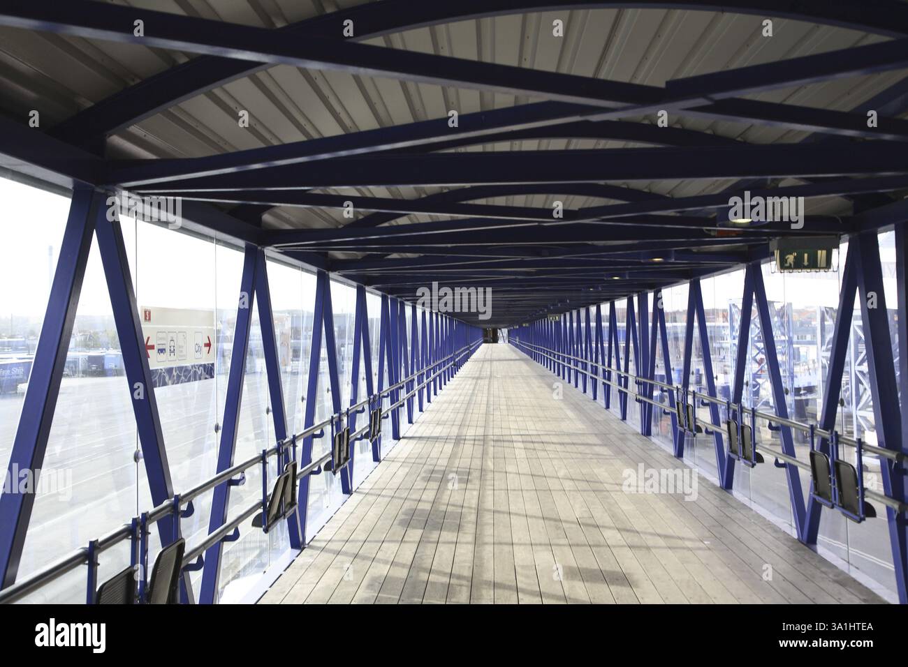 Pedestrian bridge at Frederikshavn, Denmark, Scandinavia, Europe Stock ...