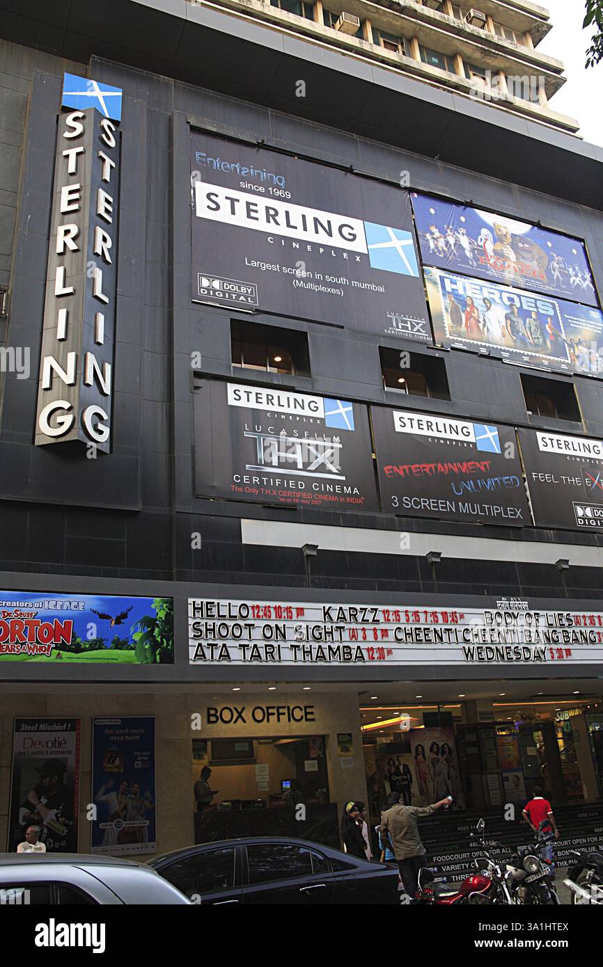 Bollywood cinema hall Sterling theatre of Hindi and English movie ...