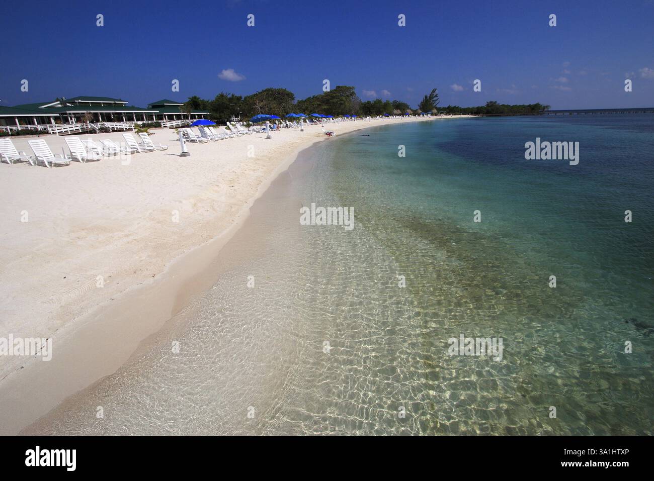 Beach, Roatan island, Country Honduras Stock Photo - Alamy