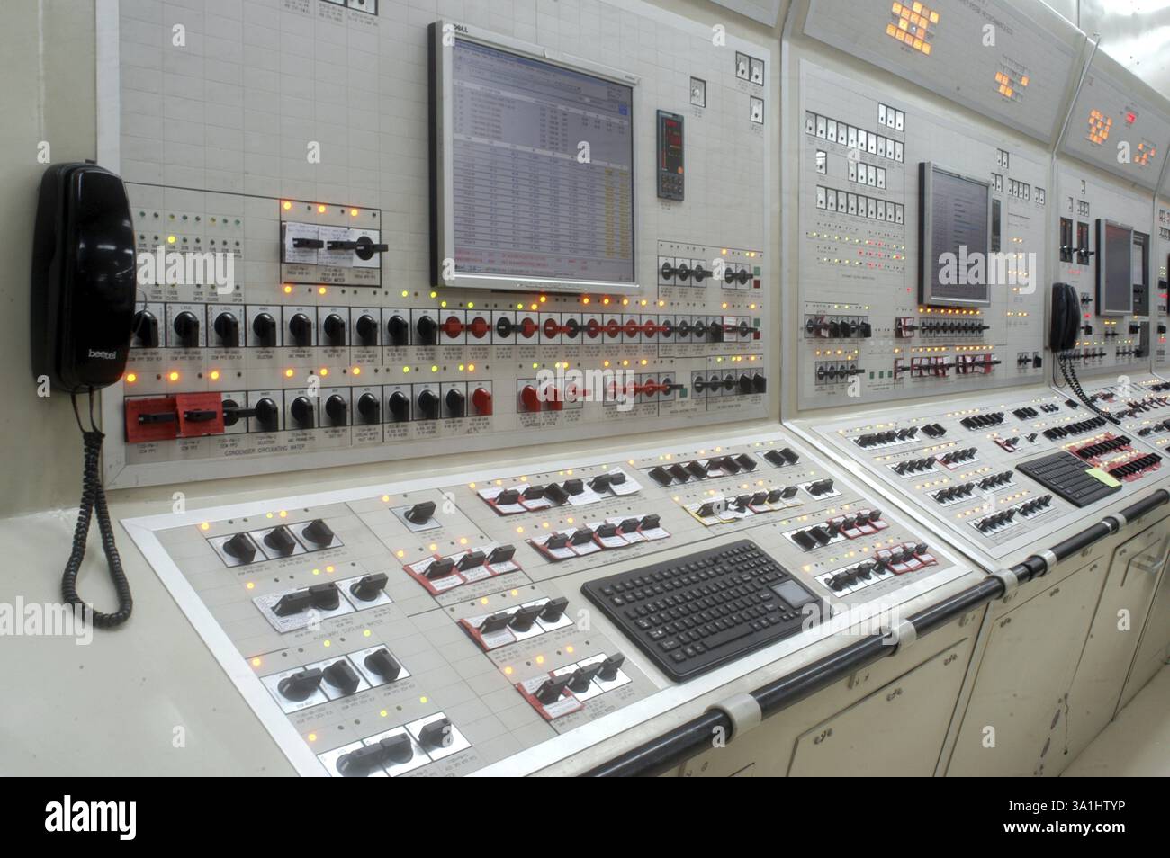 General view of control room of Tarapur Atomic Power station Unit 3 & 4 ...