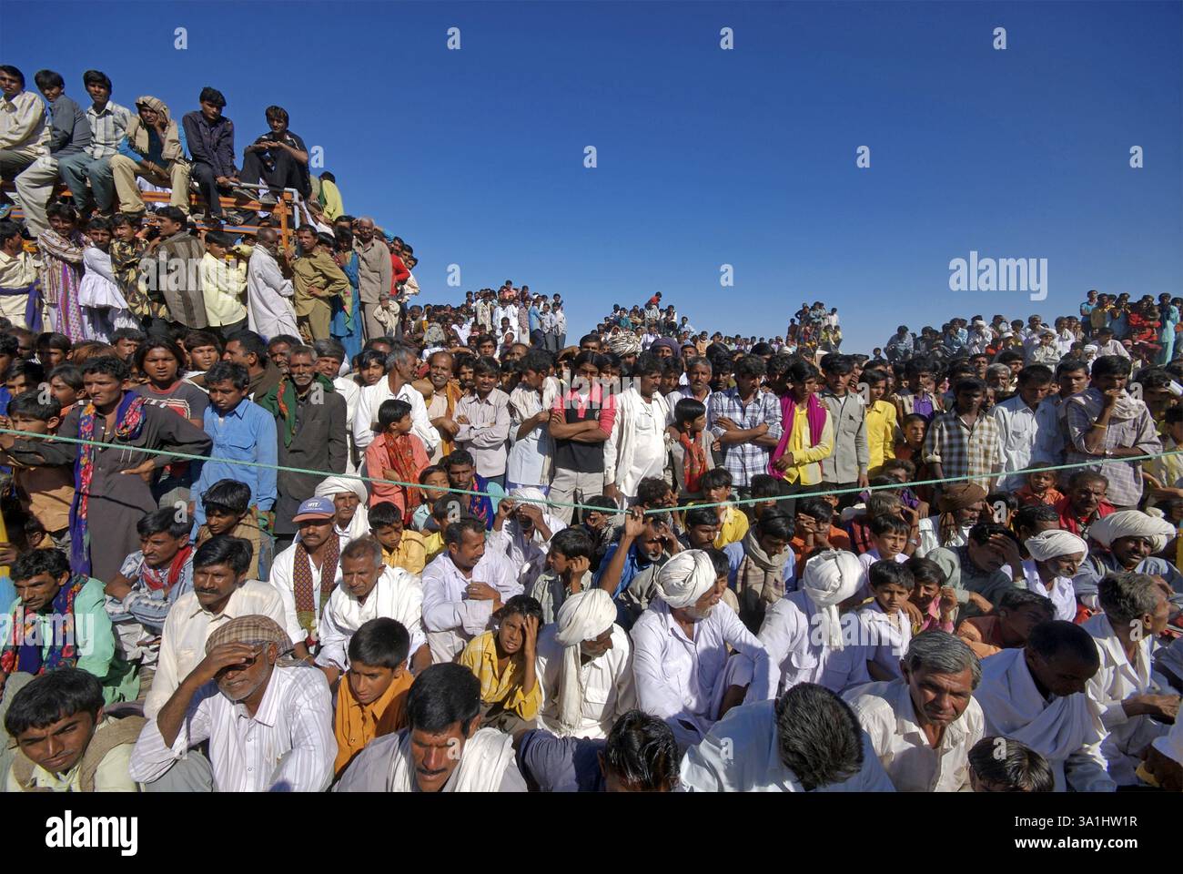 People are watching Bakh MAl Akhada wrestling Shivratri fair, Kutch ...