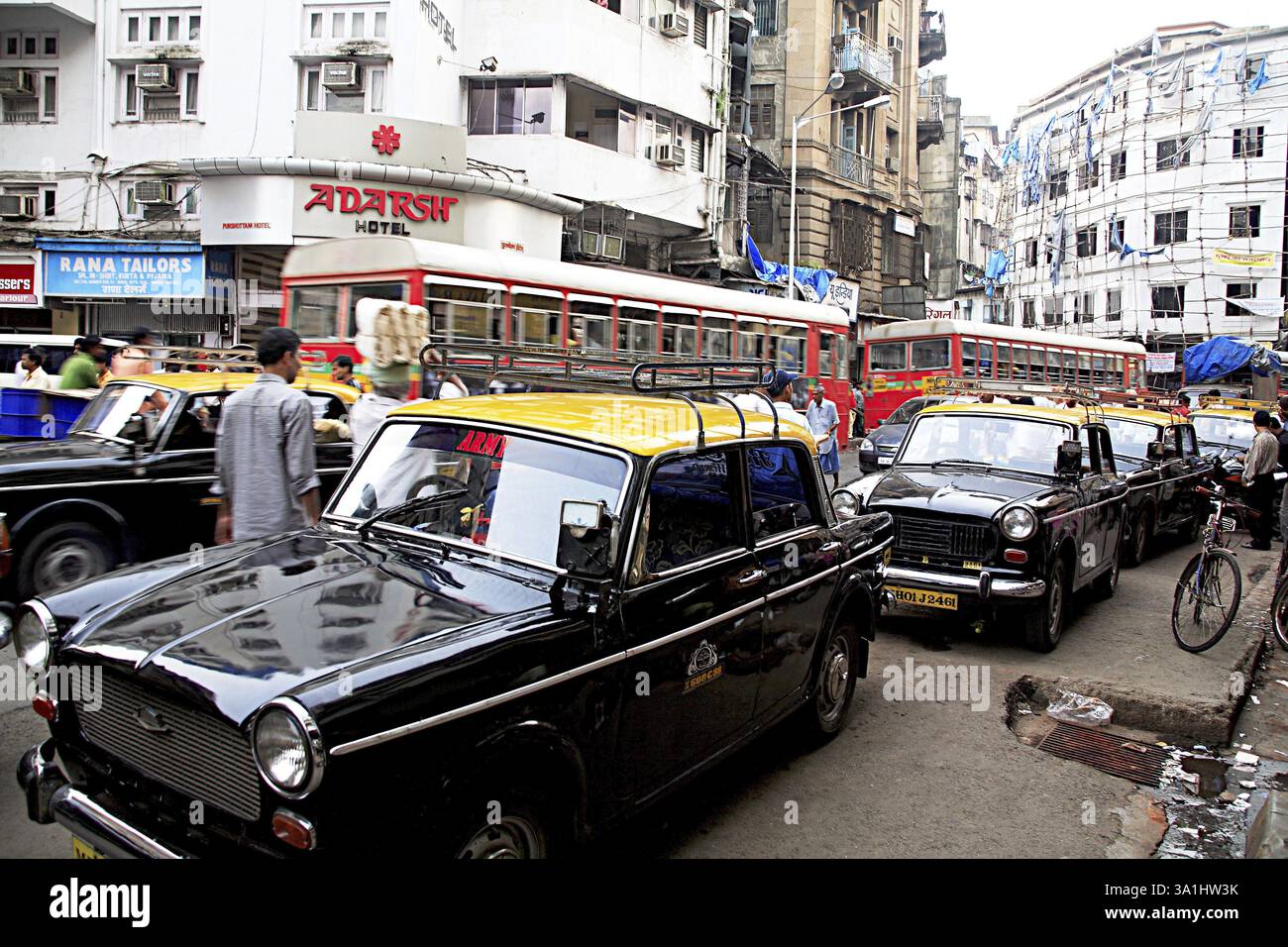 Old building Adarsh hotel on Kalbadevi road, Marine Lines, Bombay ...