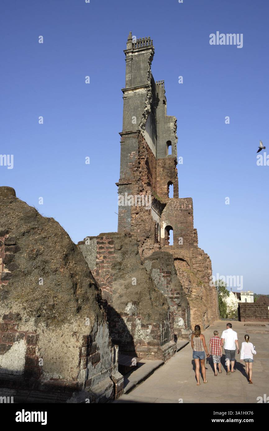 Tower of church of St. Augustine, built in 1602, UNESCO World Heritage ...