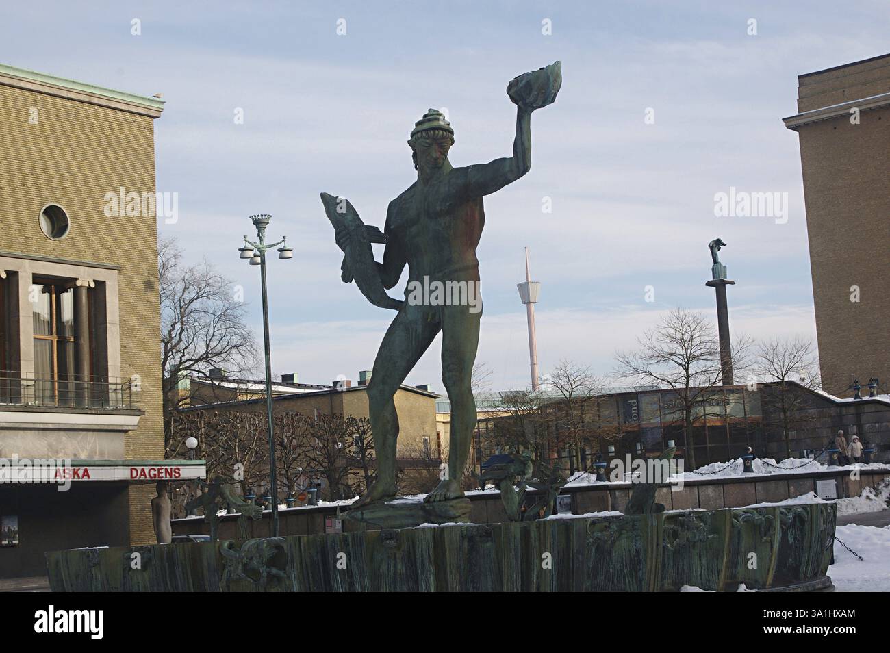 Statue of Poseidon by Carl Milles at Gotaplatsen is frequently used ...