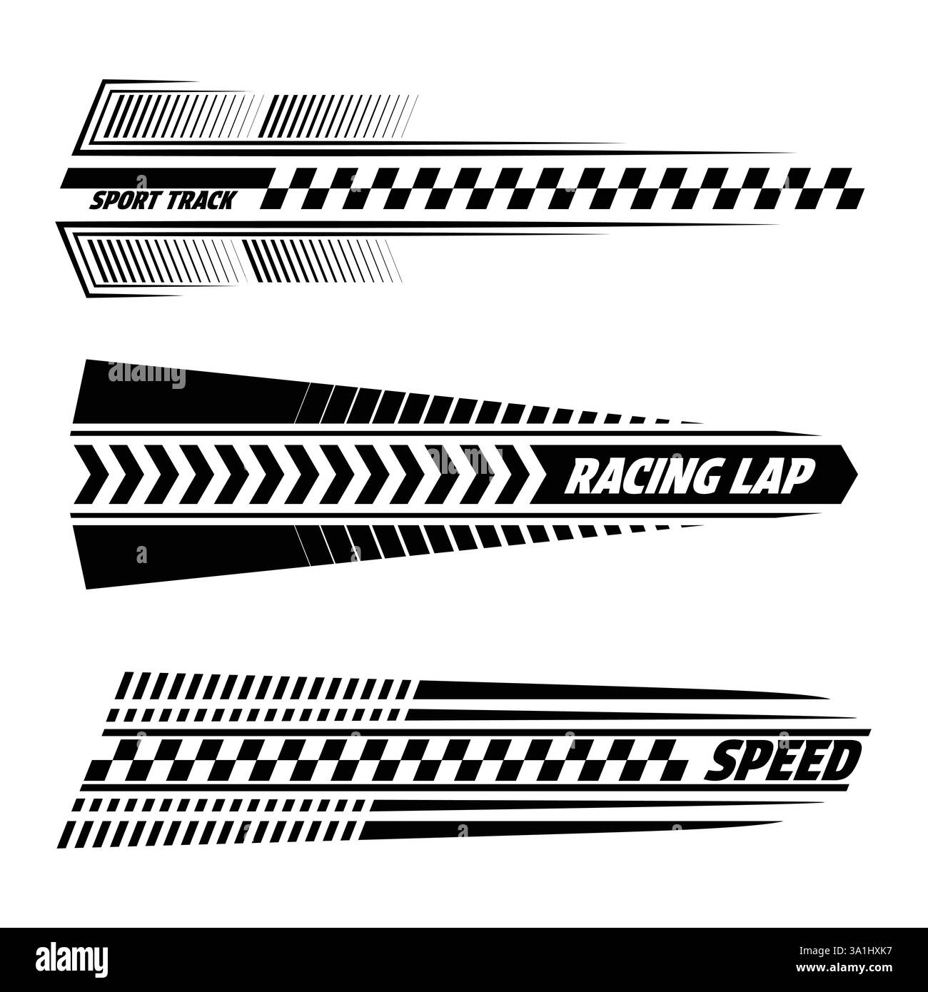 Black sport decals Stock Vector Image & Art - Alamy