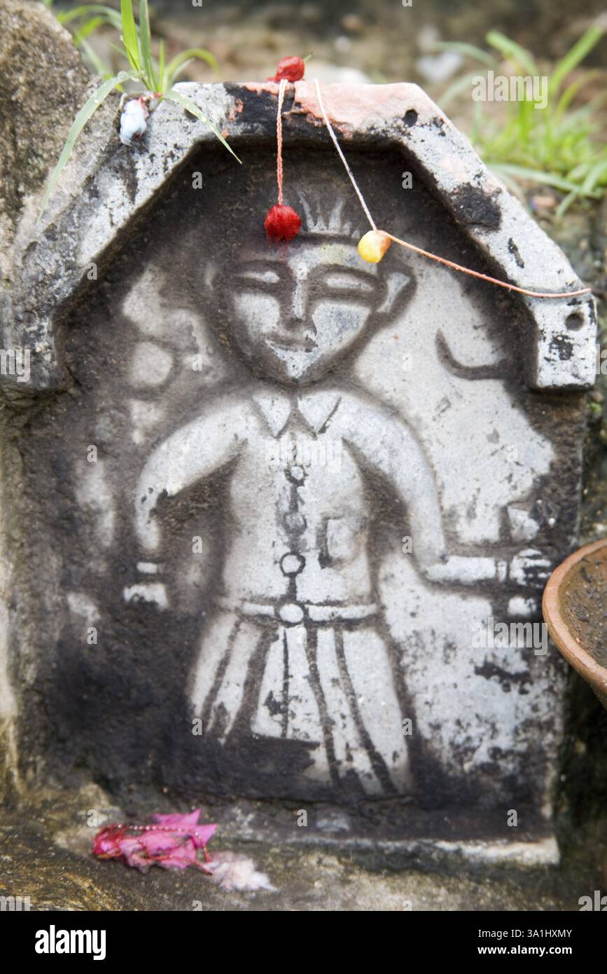 God of Bheel tribe stone statue made to get relief from the hunted soul ...