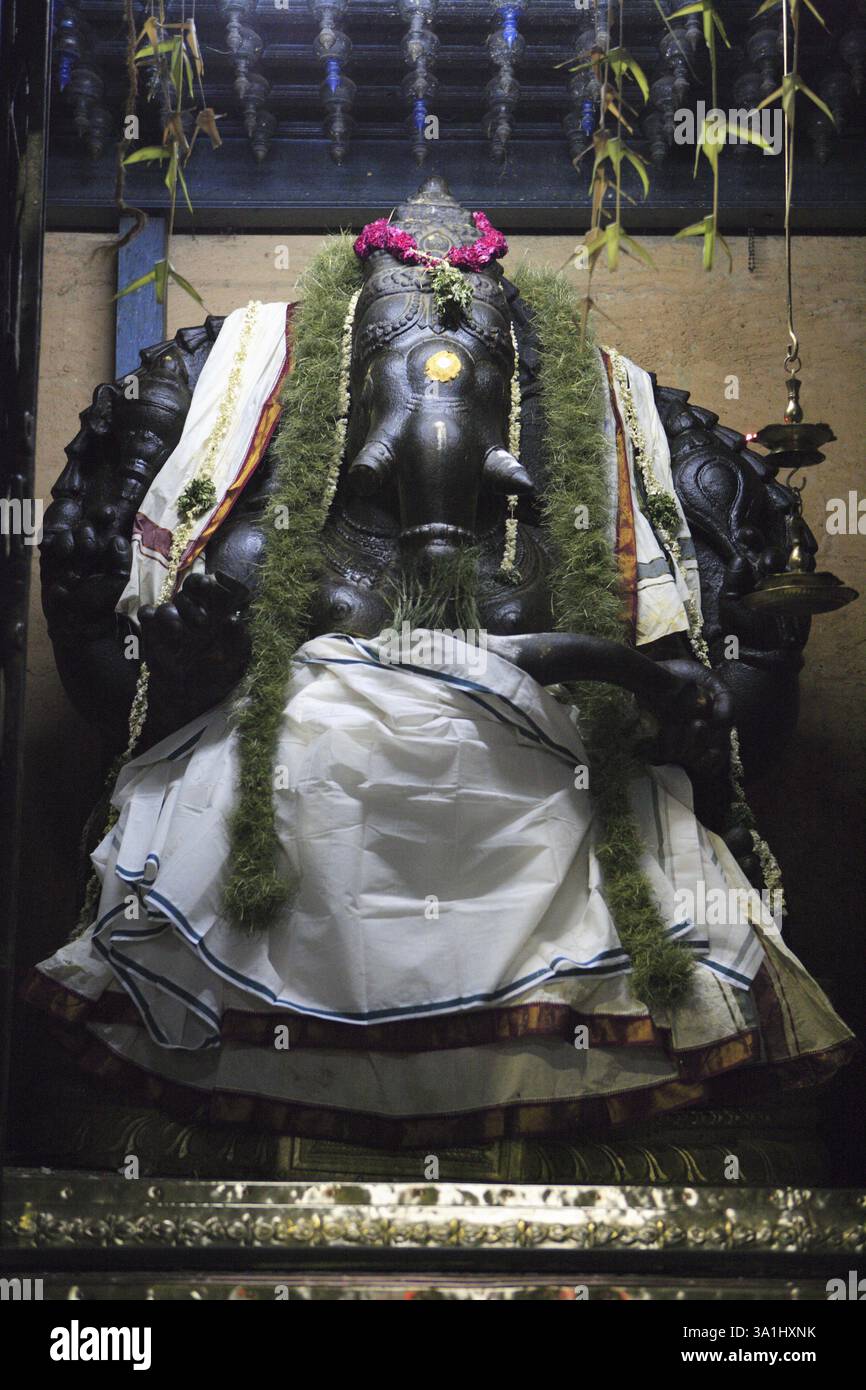 God Ganesha in Meenakshi Amman Temple, Madurai, Tamil Nadu, India, Asia Stock Photo - Alamy