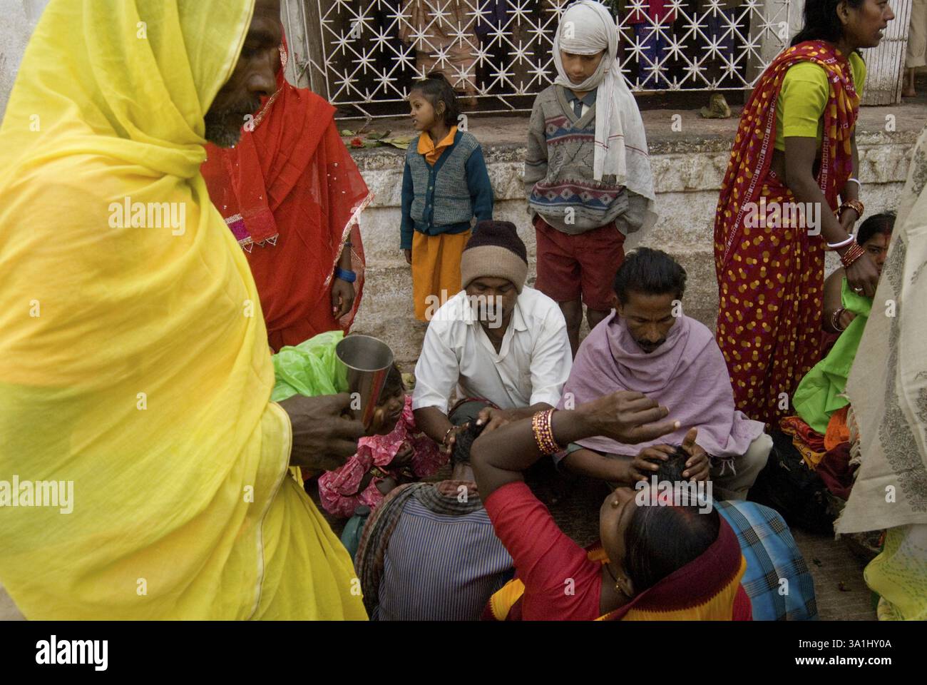 Devotees at temple of Baba Baidyanath very famous One of the twelve Jyotirlingas, Deoghar ...