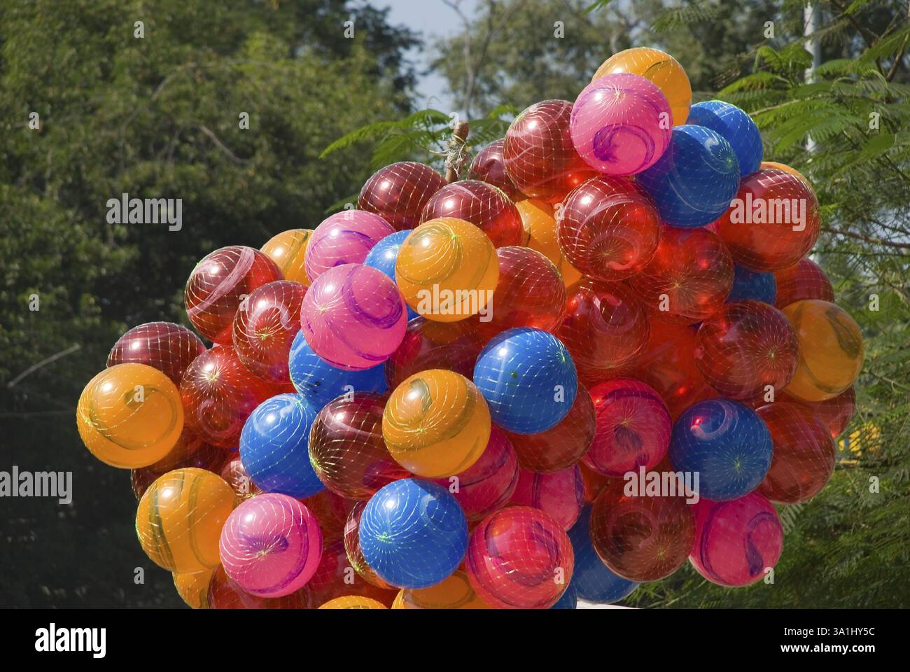 Coloured Balls, Sayajirao Gaikwad Baud, Baroda City, Gujarat State ...