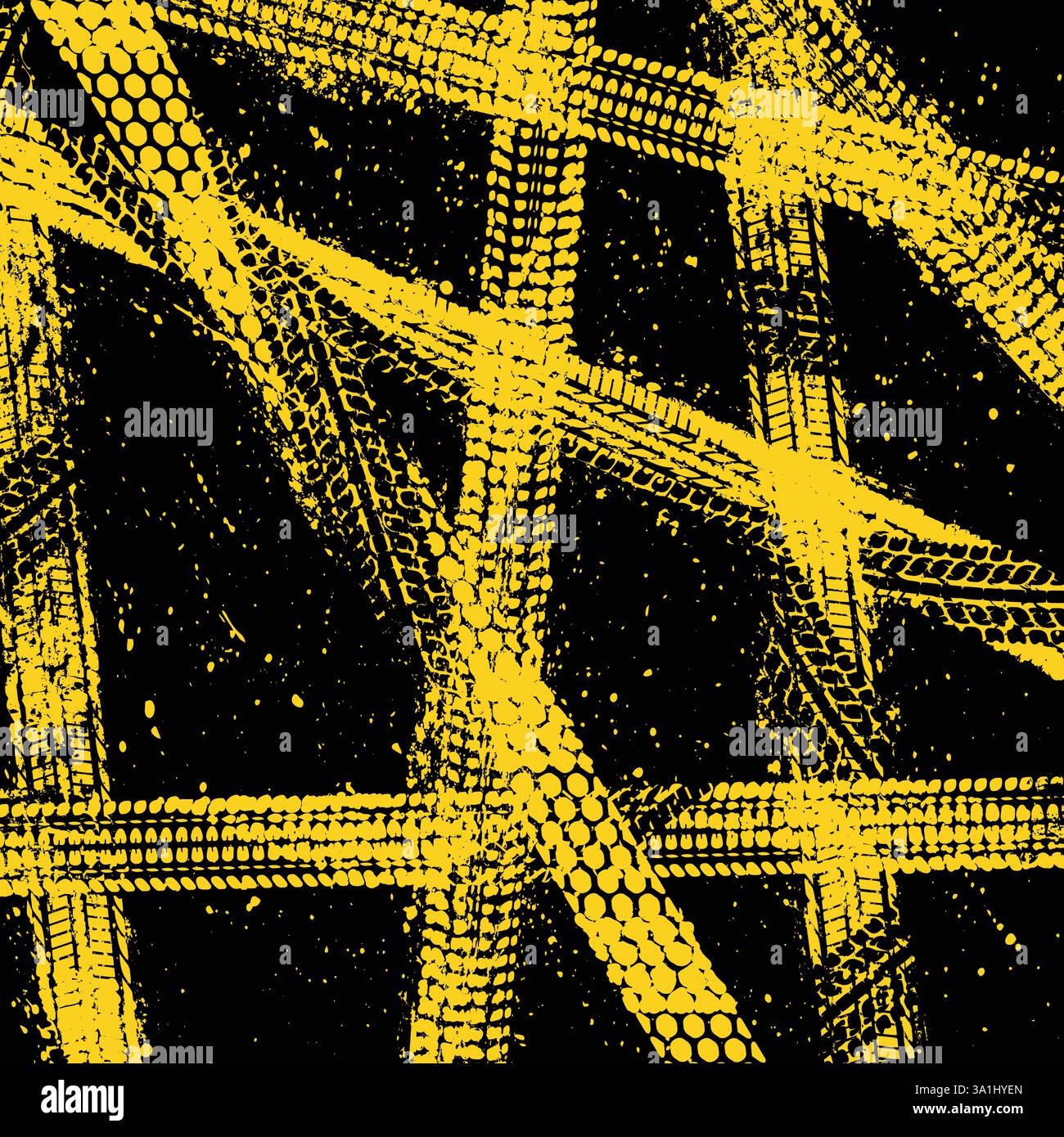 Tire tracks yellow pattern design Stock Vector Image & Art - Alamy