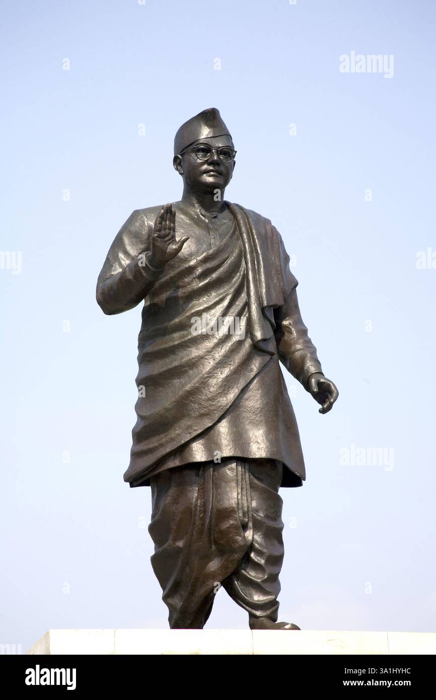 Statue of national leader and freedom fighter Netaji Subhash Chandra Bose, Salt lake, Calcutta ...