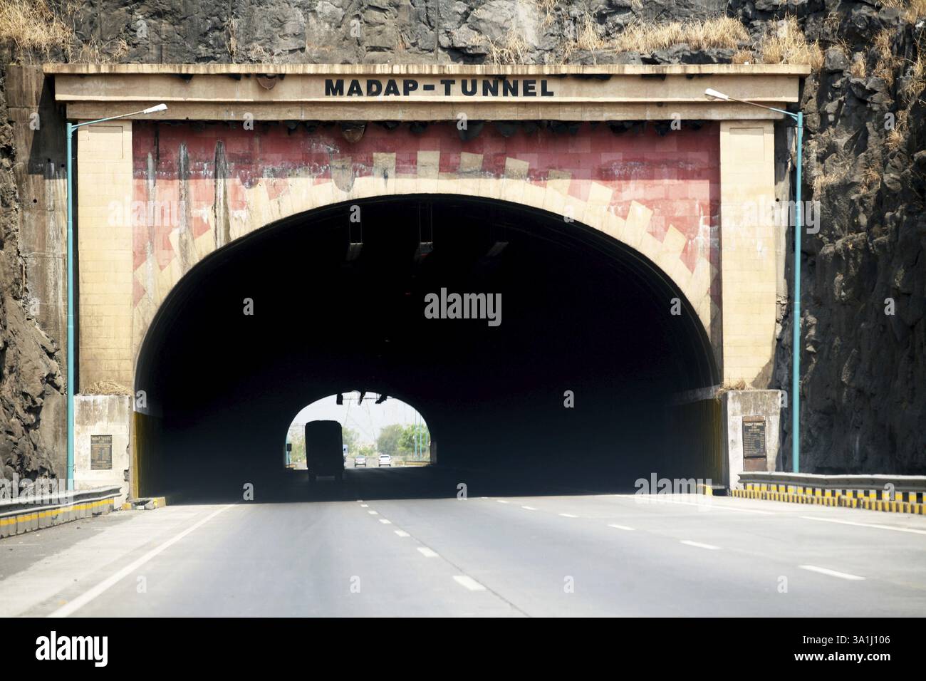 Madap tunnel on Mumbai-Pune expressway, Maharashtra, India, Asia Stock ...