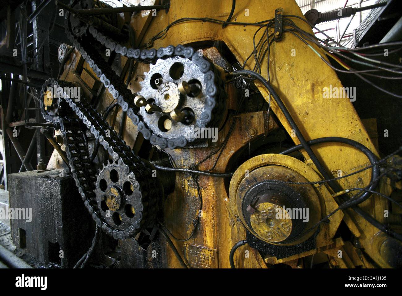 Machinery at the sugar factory in Sangli, Maharashtra, India, Asia ...