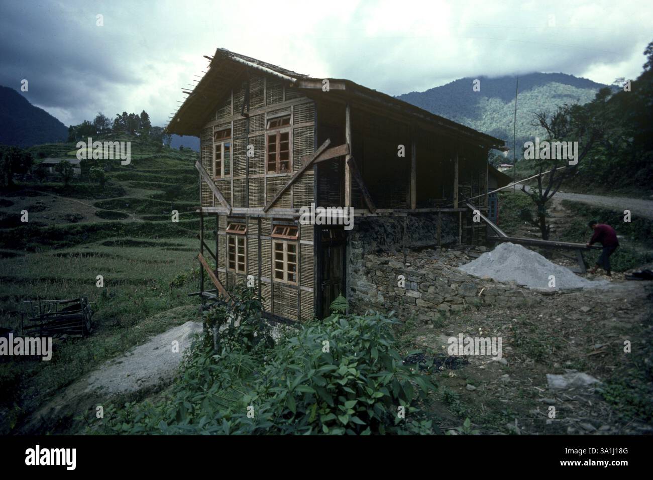 Bamboo house at Sikkim, India, Asia Stock Photo - Alamy