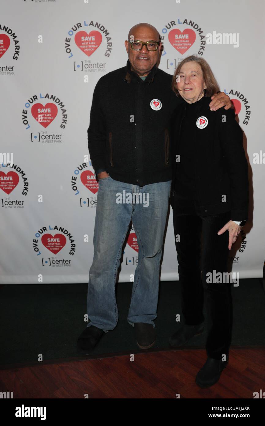 NEW YORK, NEW YORK - MARCH 08, 2025: Laurence Fishburne and Debby ...