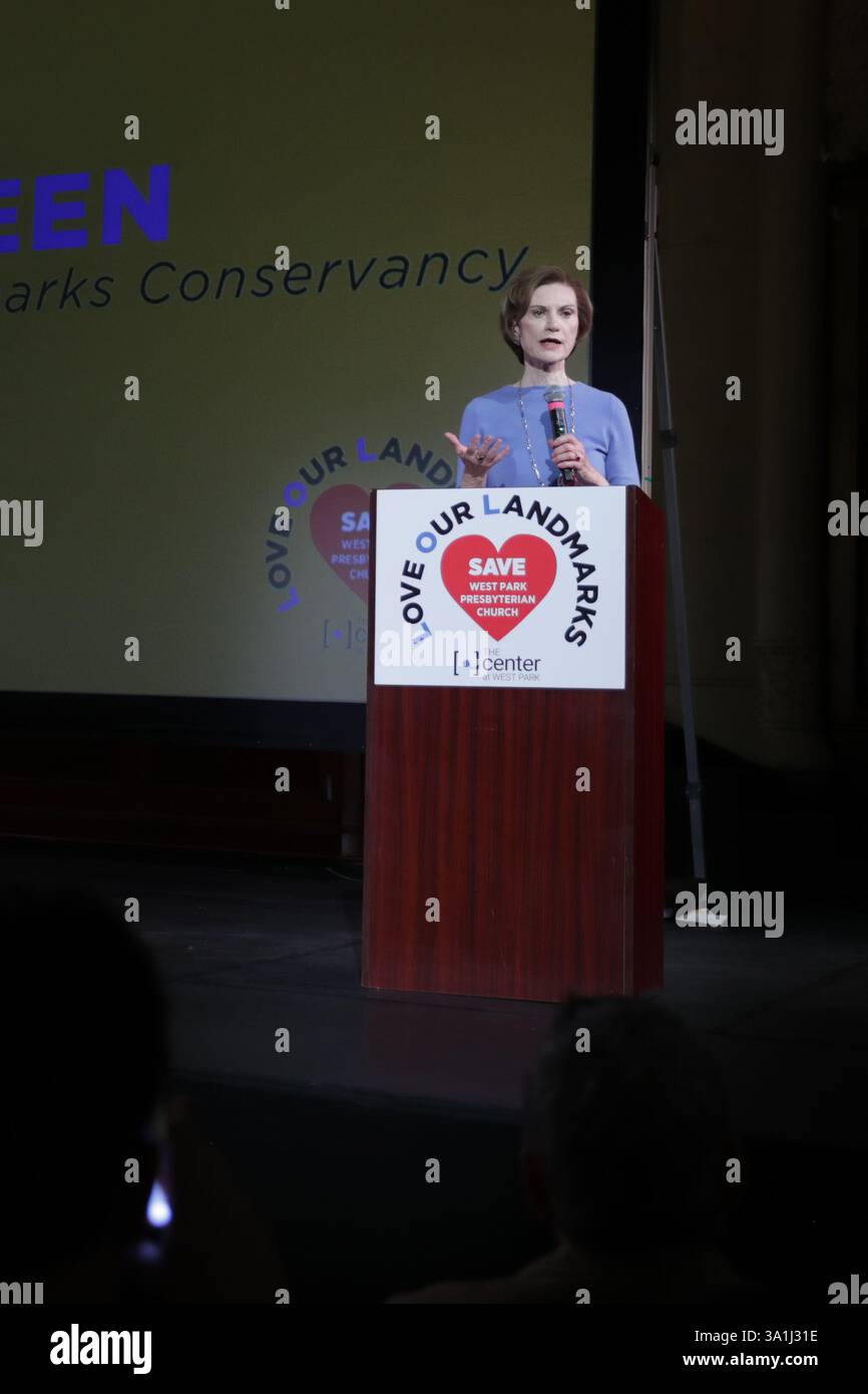 NEW YORK, NEW YORK – MARCH 08, 2025: Peg Breen. Hollywood celebrities ...