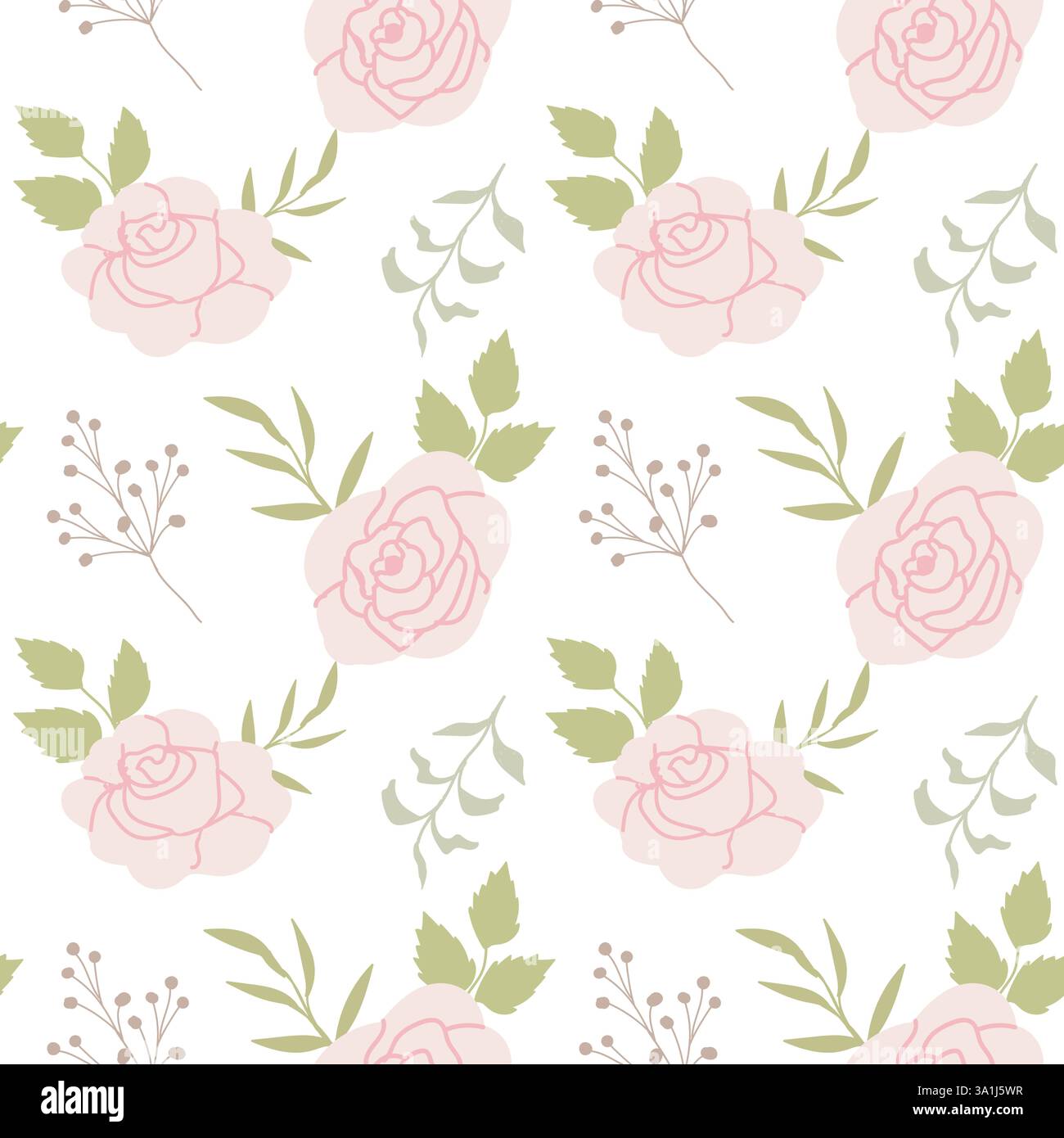 Seamless petals pattern Cut Out Stock Images & Pictures - Alamy