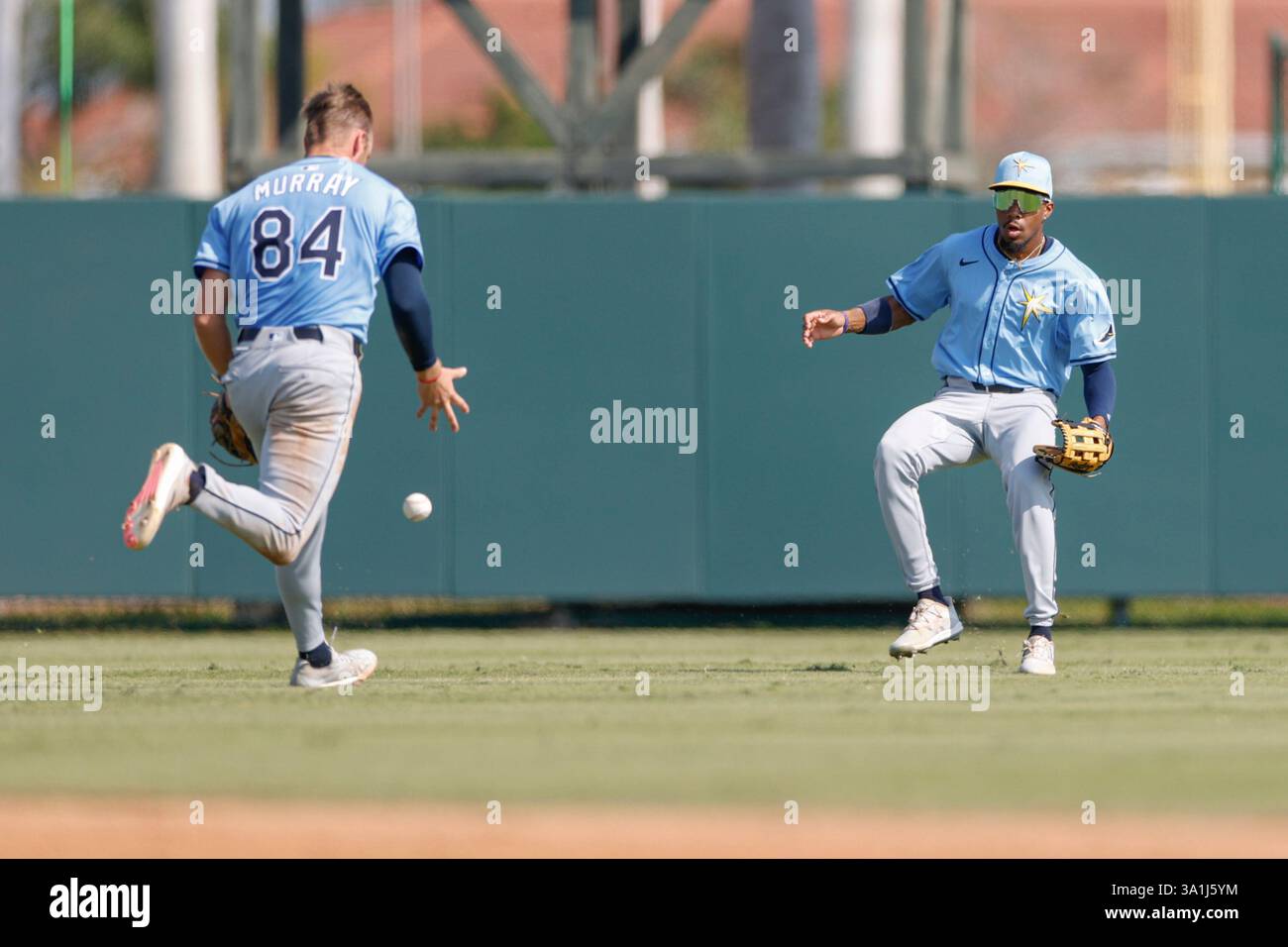 Sarasota FL USA. 8th Mar 2025. Tampa Bay Rays second base Tanner Murray ...