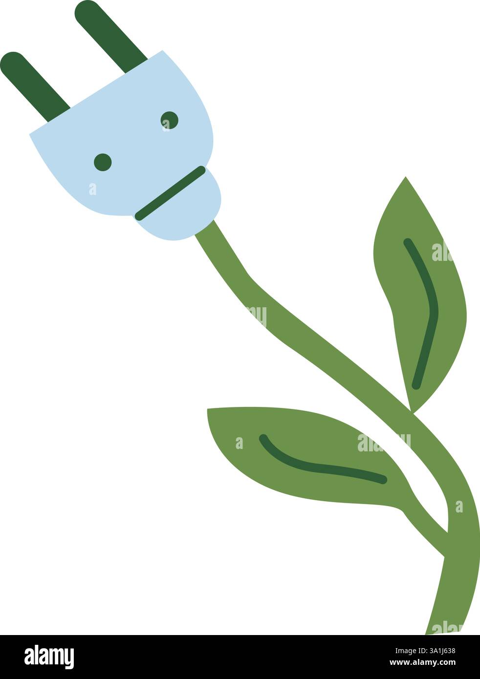 Eco friendly energy symbol, renewable power icon. Environment ...