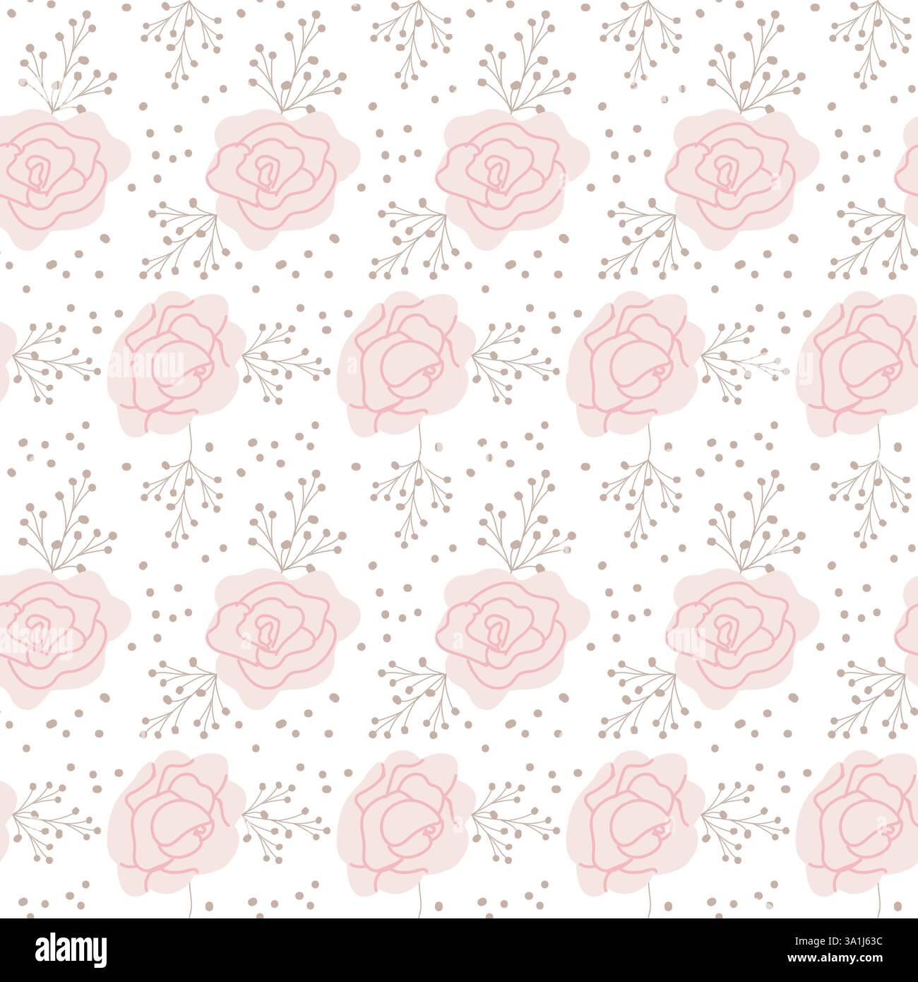 Rose timeless pink Stock Vector Images - Alamy