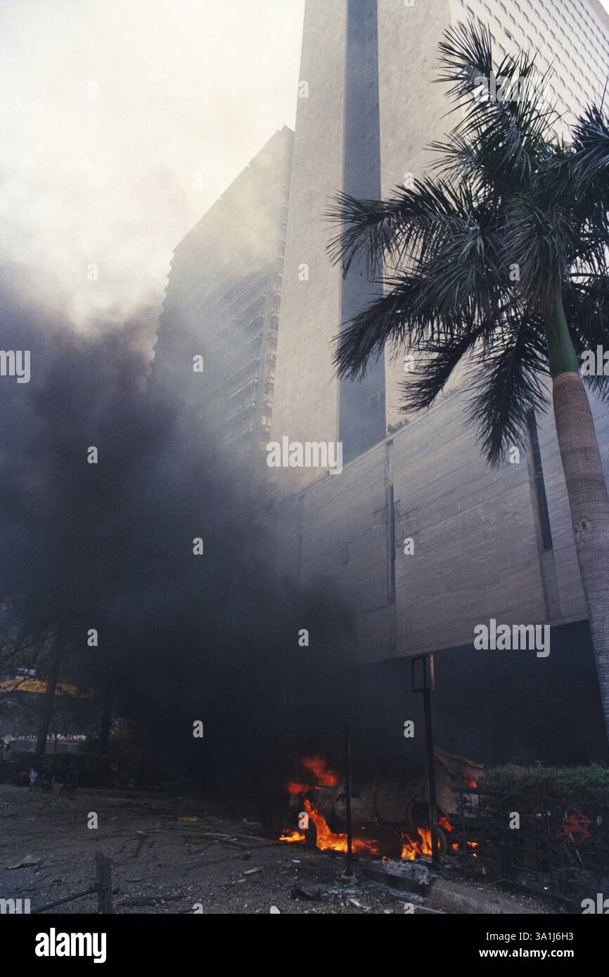 Fire occurred due to explosion in Mumbai bomb blast 93, Bombay Mumbai ...