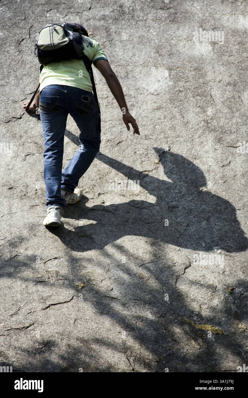 Rock climbing, adventure sports, Pranburi forest park, Thailand, Asia ...