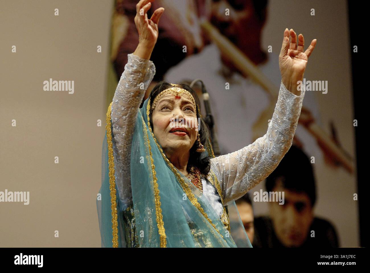 Indian dancer Sitara Devi performing classical Kathak style of dancing ...