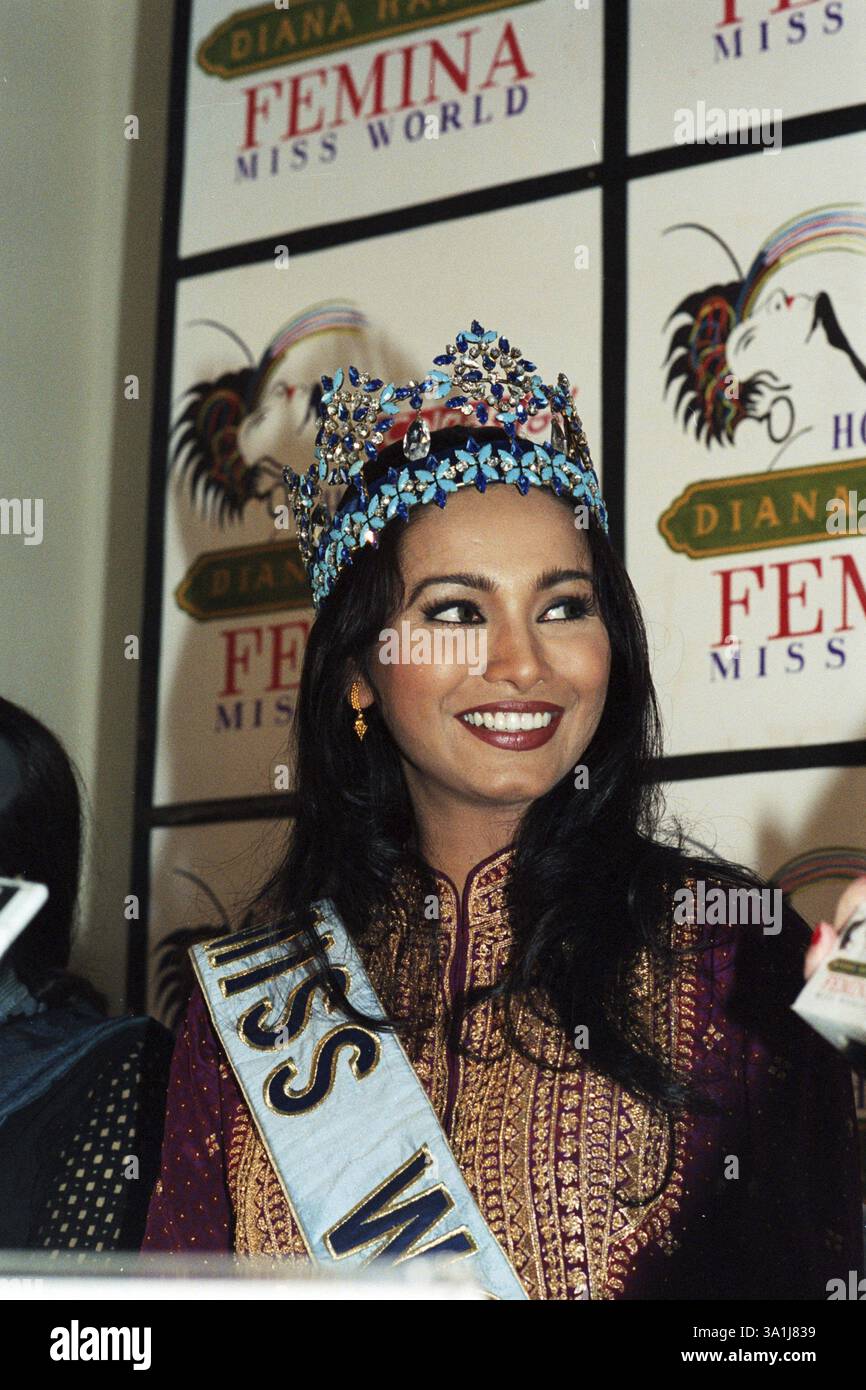 South Asian Indian model and actress Diana hayden is the 1997 Miss ...