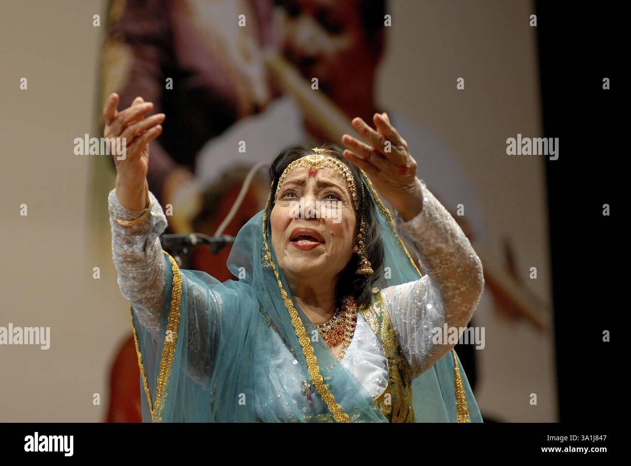 Indian dancer Sitara Devi performing classical Kathak style of dancing ...
