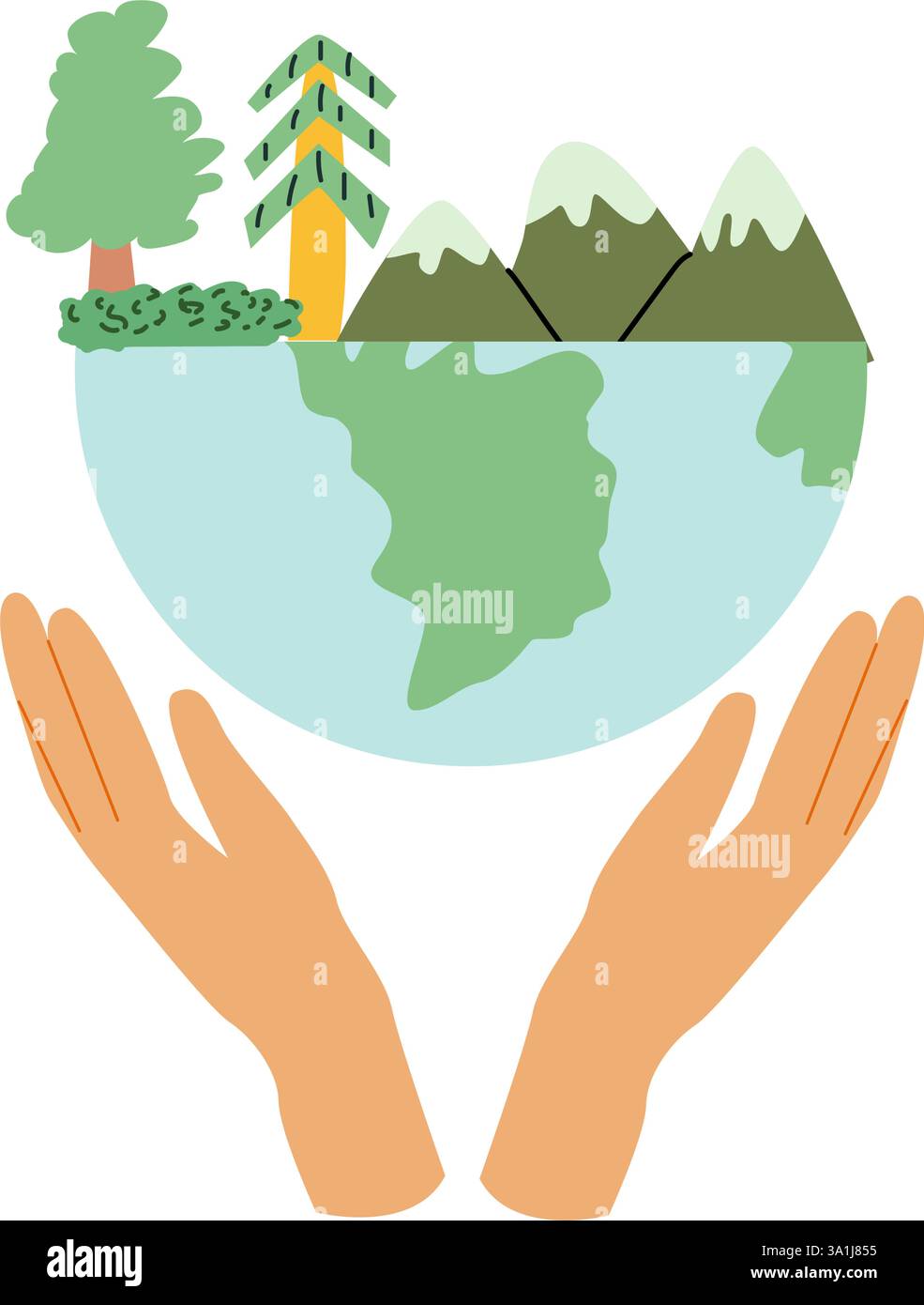 Earth protection sustainable ecology Cut Out Stock Images & Pictures ...