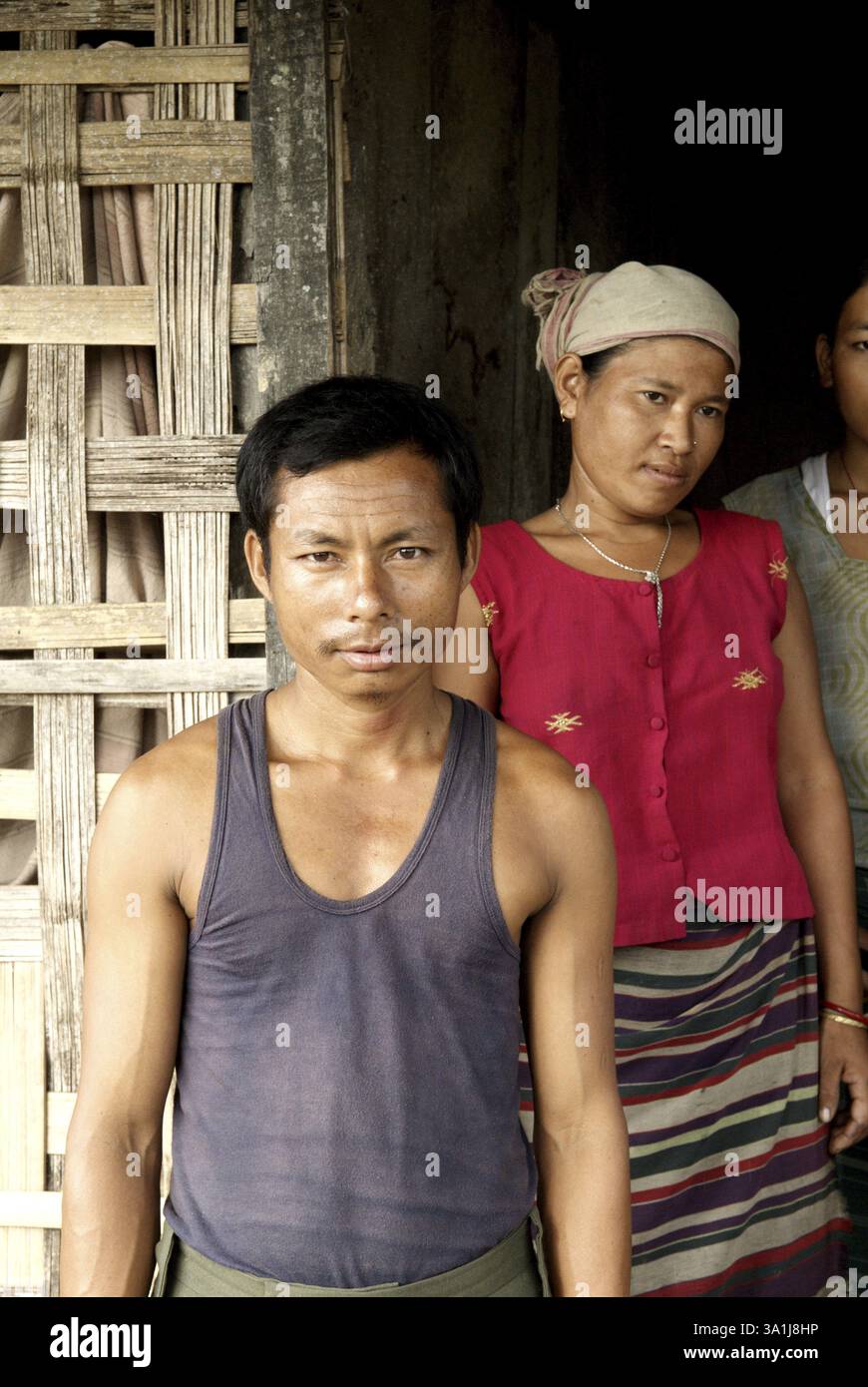 Rural couple, Chakma tribal, Arunachal Pradesh, India, Asia Stock Photo ...