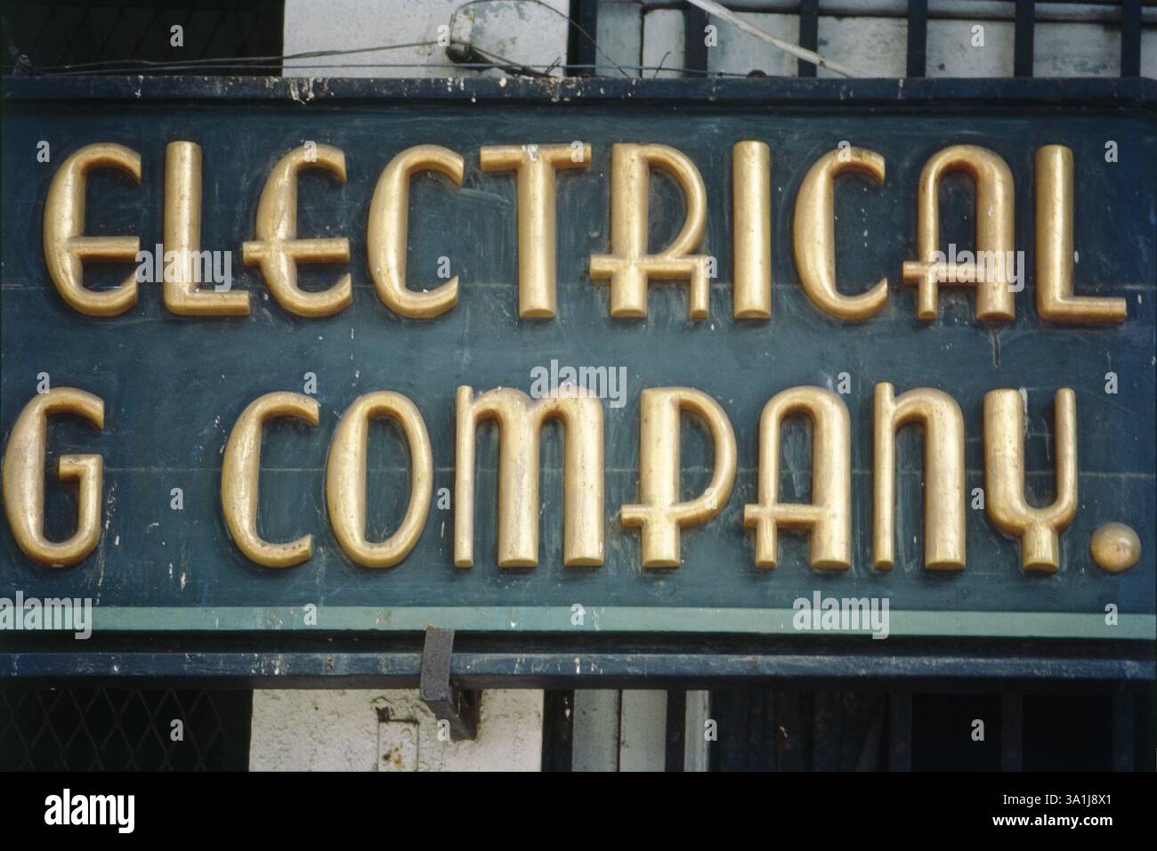 Art deco typography at Bombay Mumbai, Maharashtra, India, Asia Stock ...