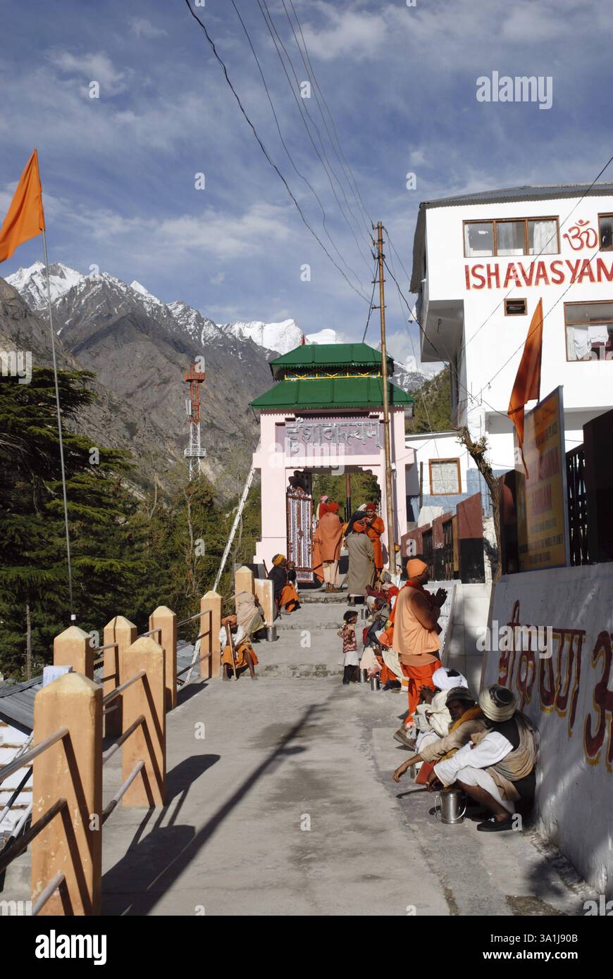Temple Kashi Vishwanatham at Uttarkashi, Uttaranchal, India, Asia Stock ...