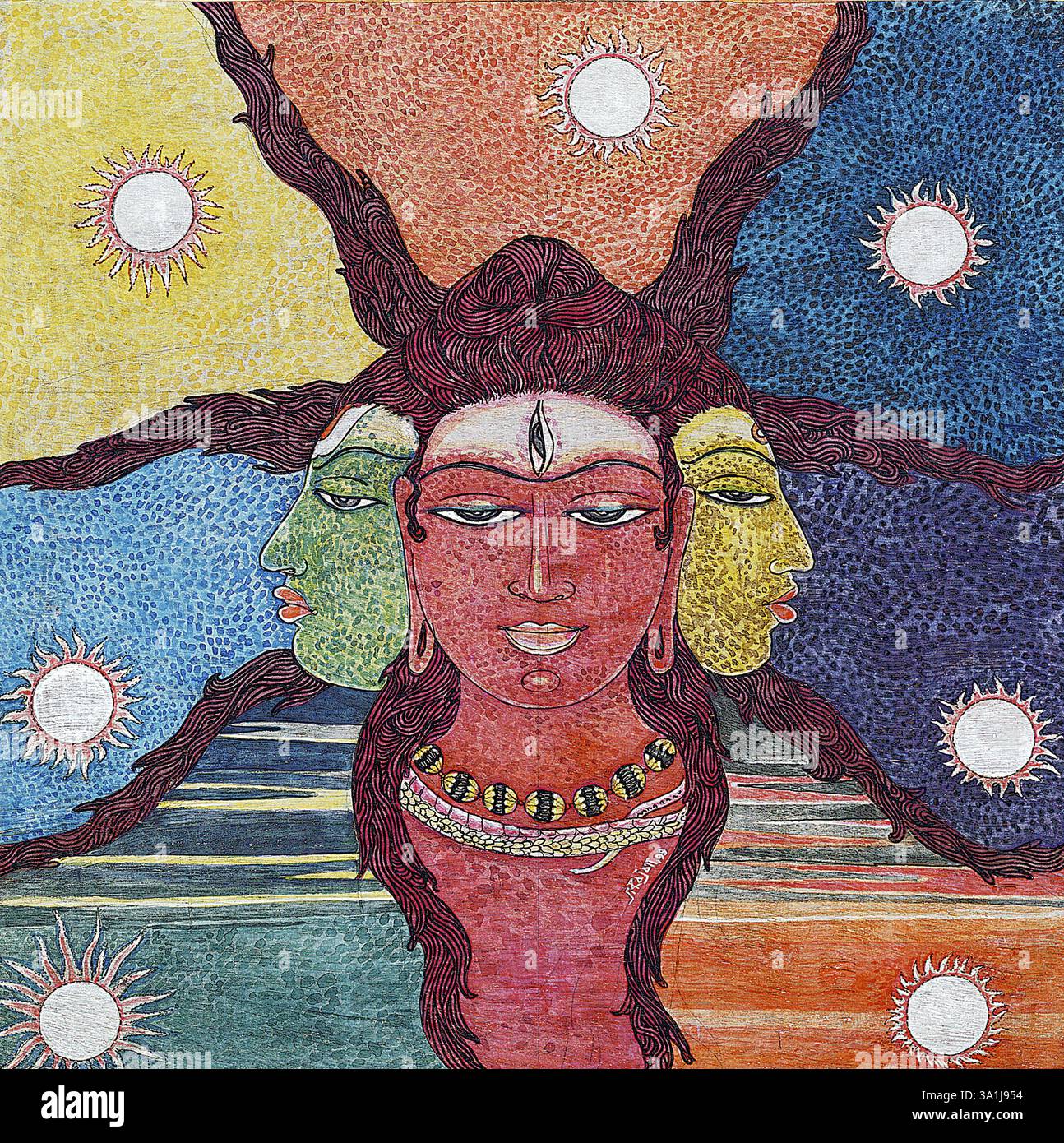 Artist S. Rajam, vedas, hindu belief, hindu, hinduism, art, himalayan ...