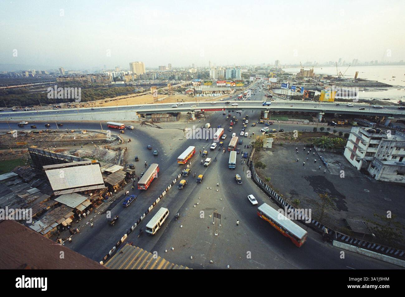 City, Bandra flyover bridge, Bombay Mumbai, Maharashtra, India, Asia ...