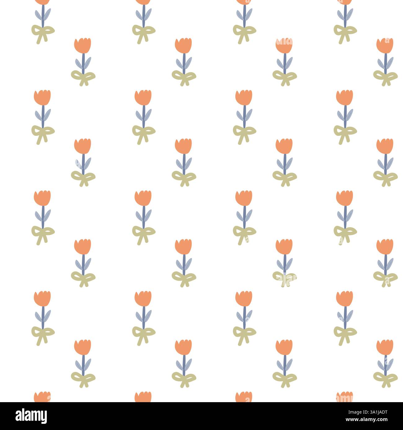 Charming princess-inspired floral pattern for design and craft projects ...